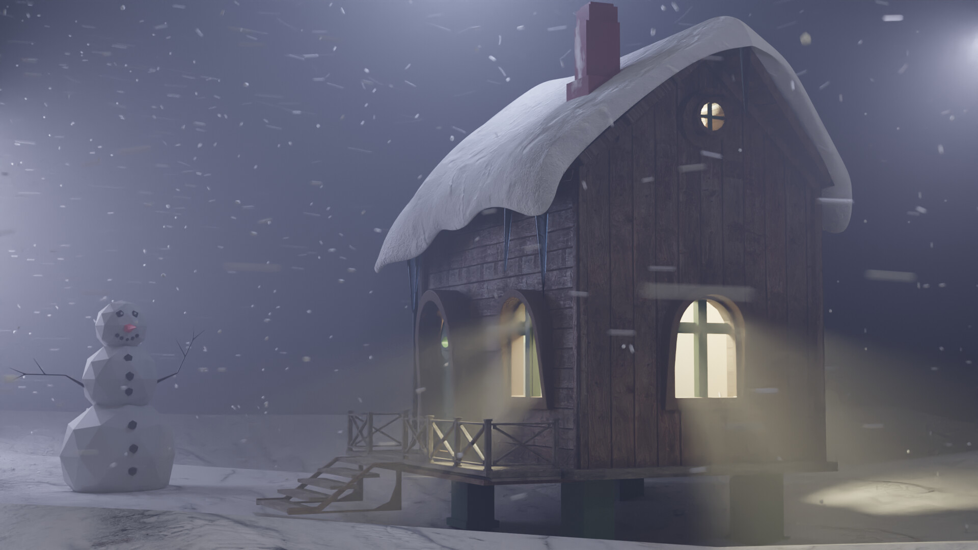 ArtStation - Winter house