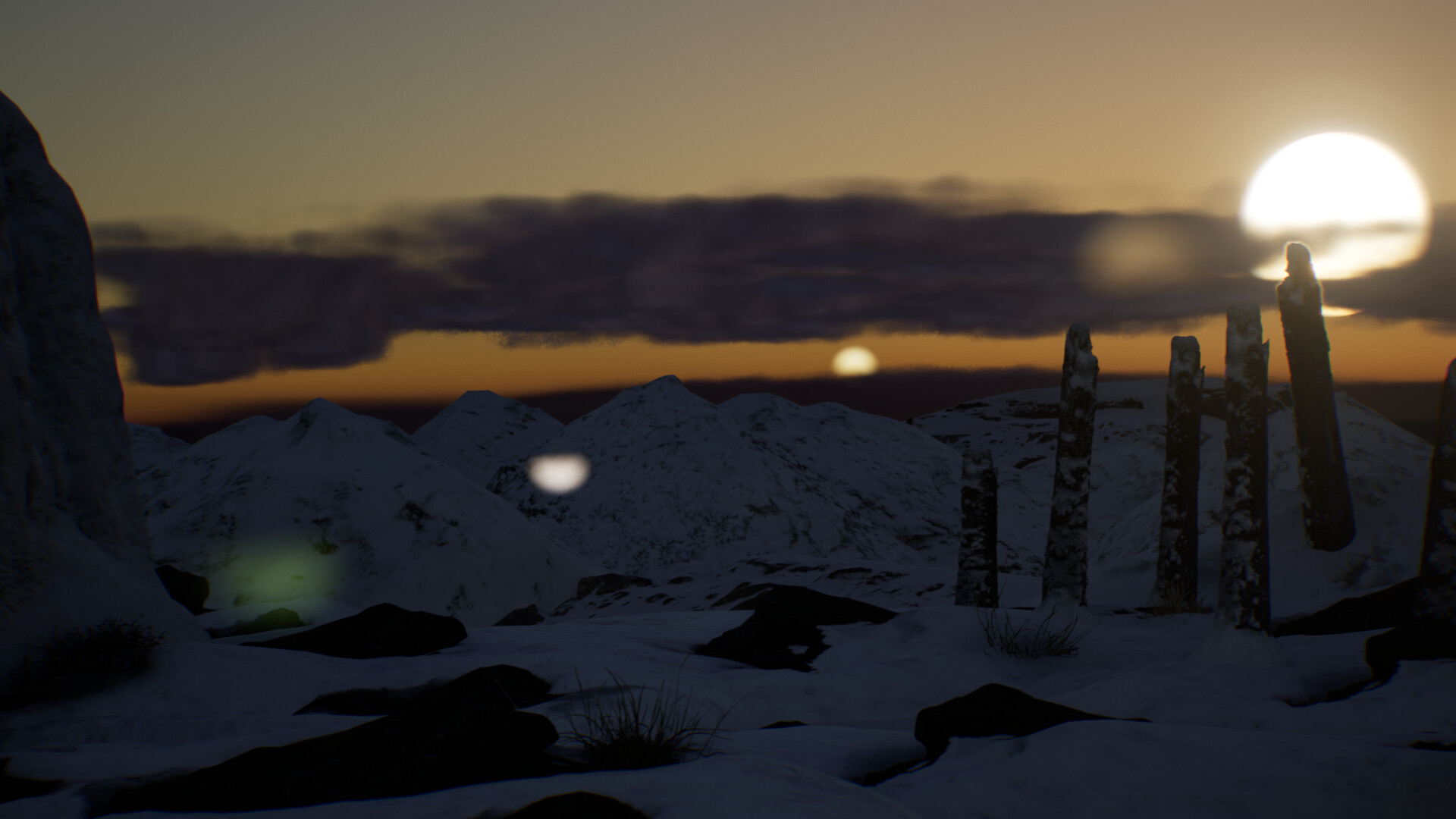 ArtStation - UE5 Snow Mountain Lumen Test