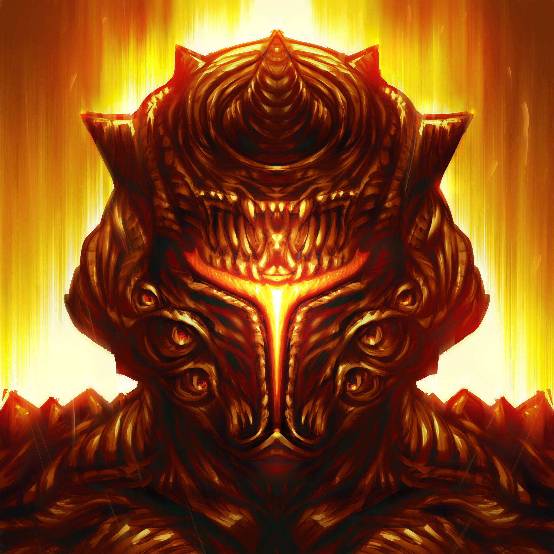 ArtStation - Doom Guy - Hell Armor /Concept Sketch/
