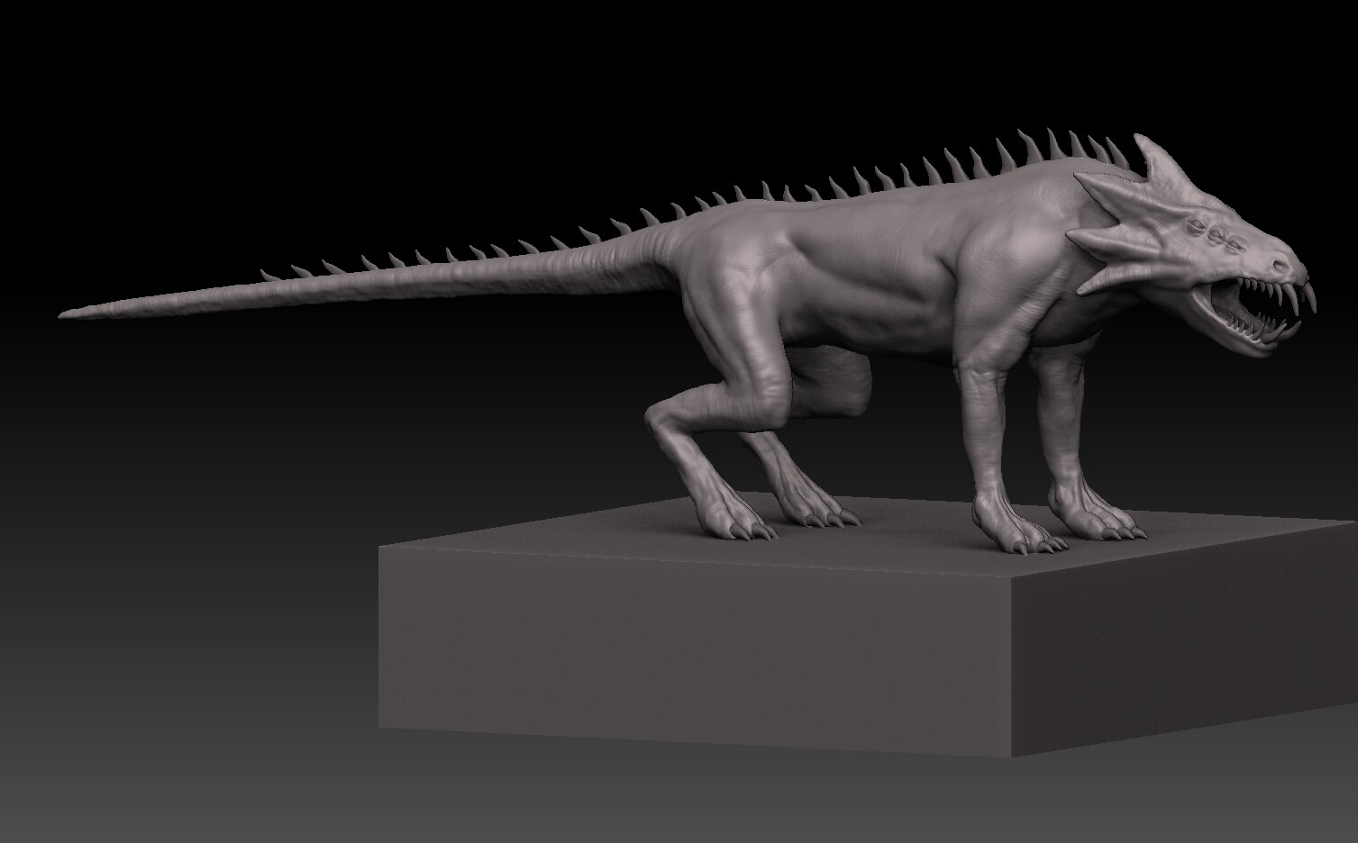 ArtStation - Alien dog creature