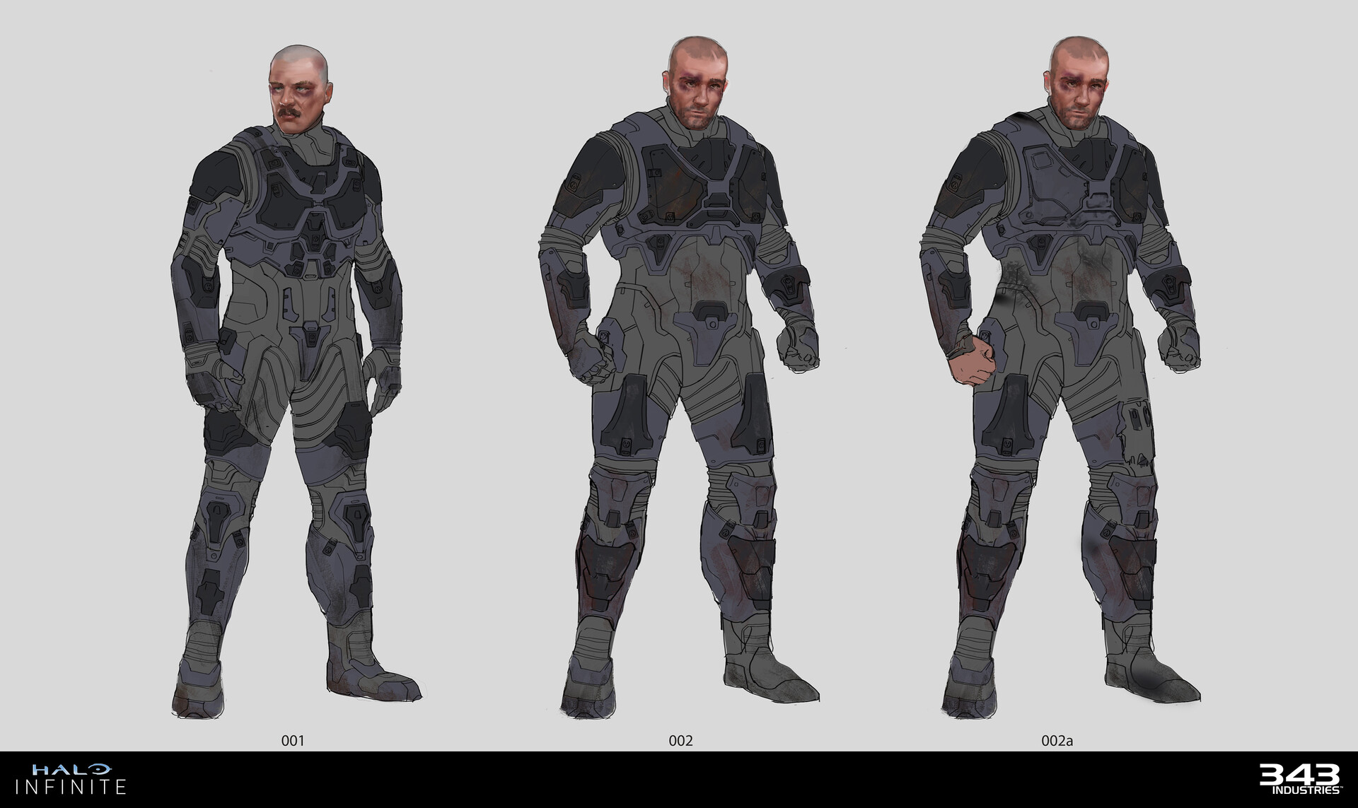 Zack Lee - Halo Infinite Campaign Dead Spartan Under-suit Concept Art