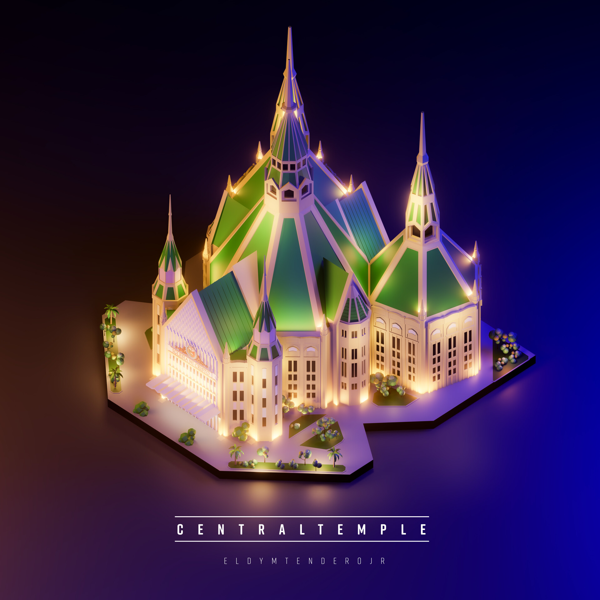 ArtStation - ISOMETRIC 3 - INC CENTRAL TEMPLE