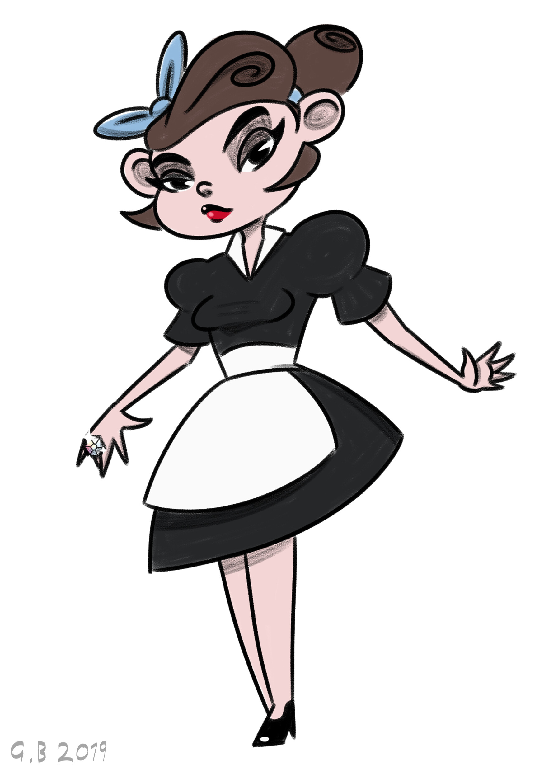 ArtStation - Cute Maid Character