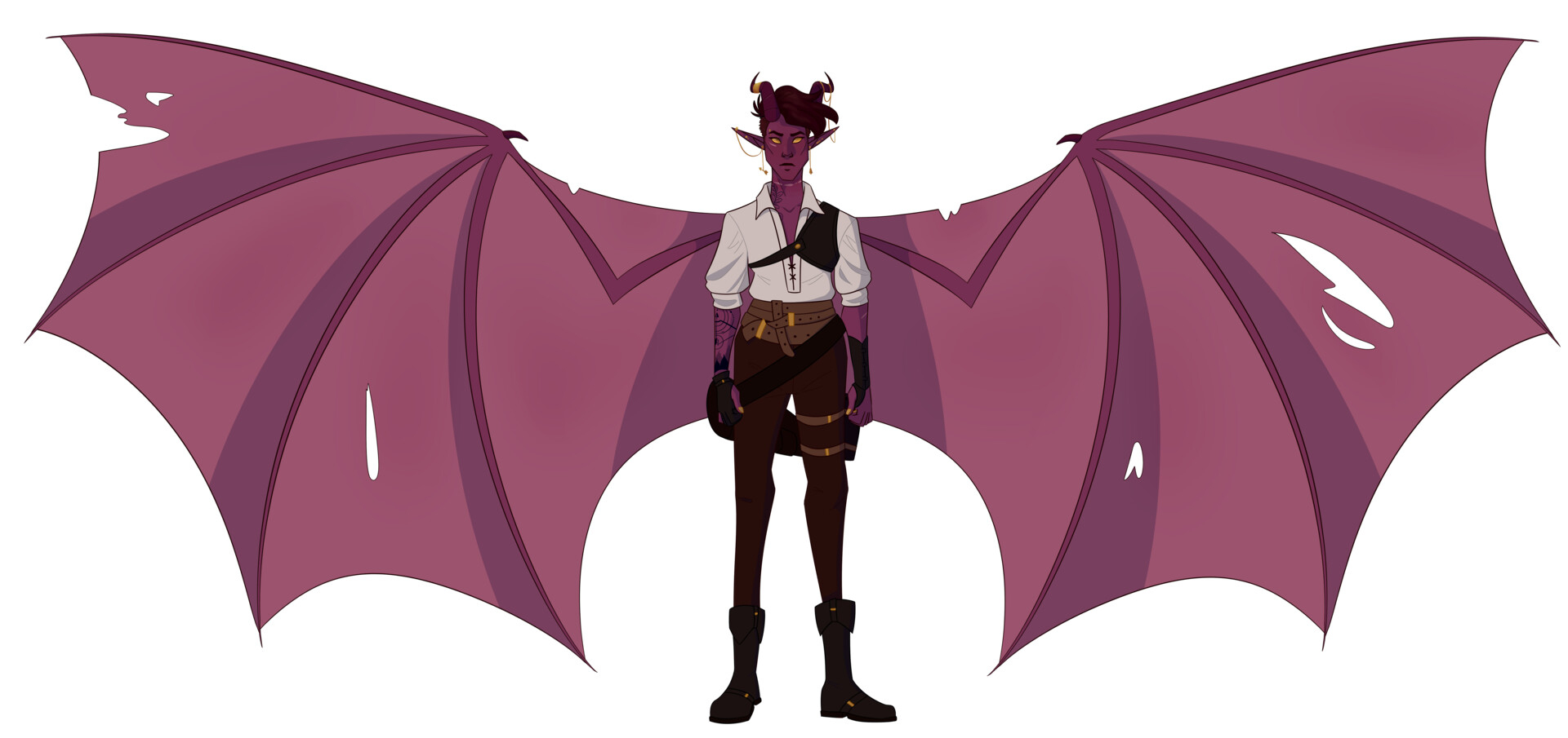 ArtStation - D&D tiefling character design