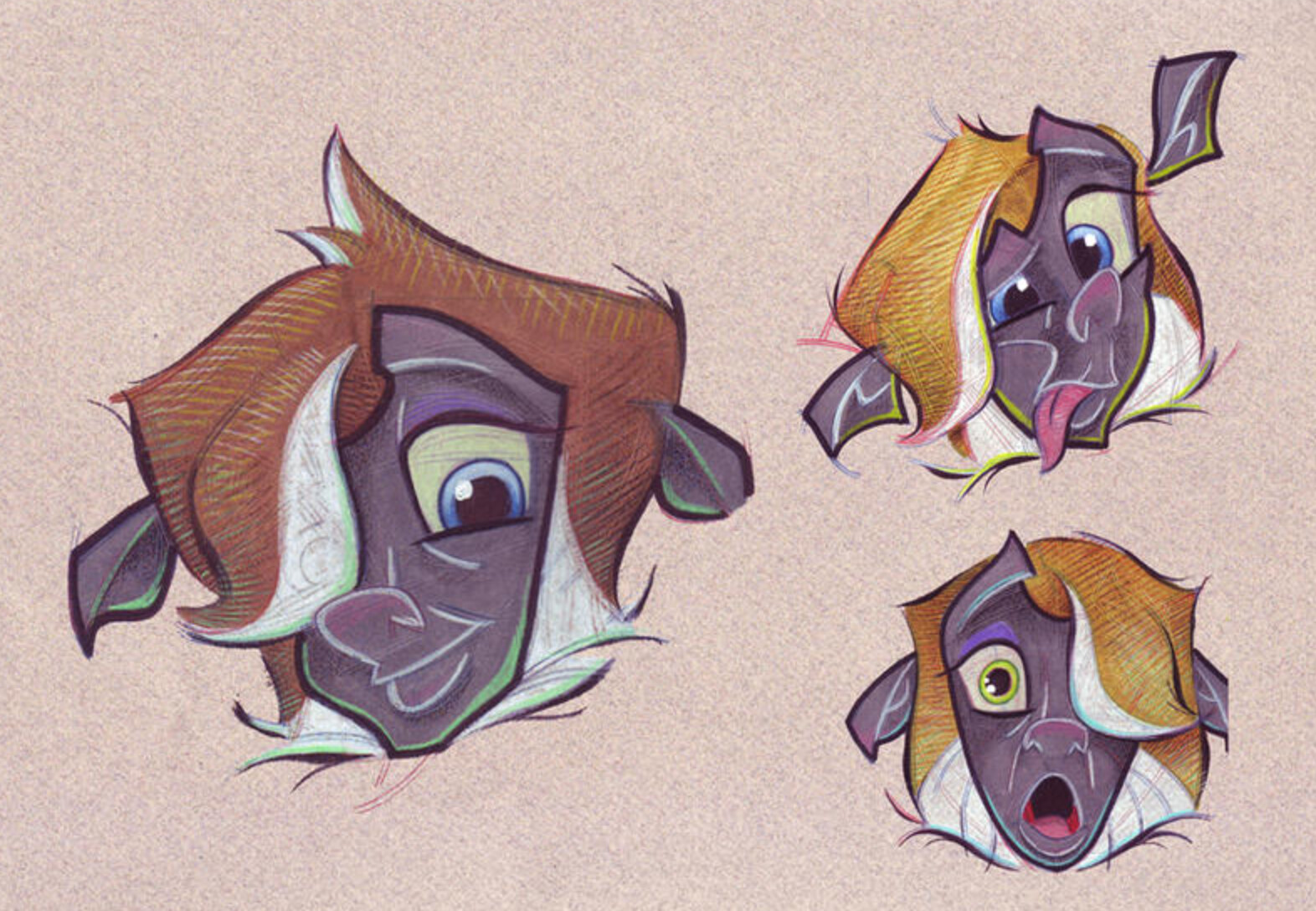 ArtStation - MONKEY GIRL FACES