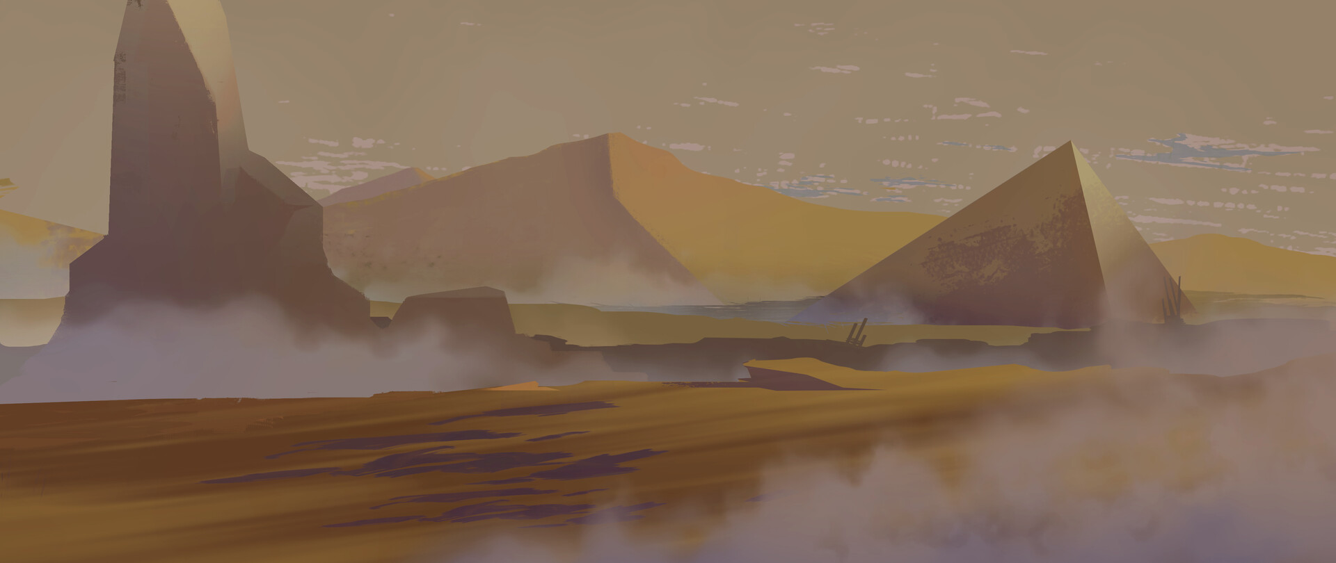 ArtStation - A dessert to practice composition and values