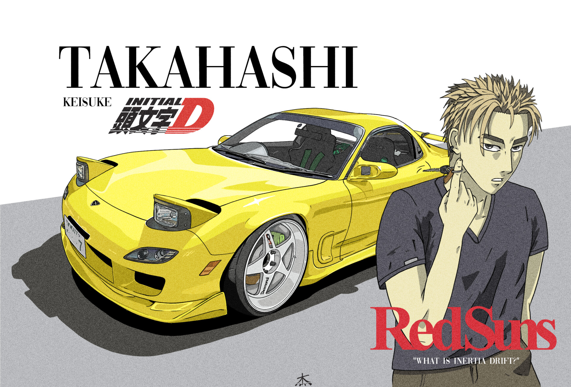 ArtStation - Keisuke Takahashi's RX-7