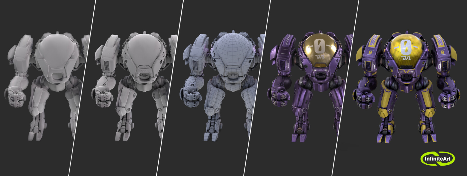 INFINITE ART SOLUTIONS - Mech model (80 hours)