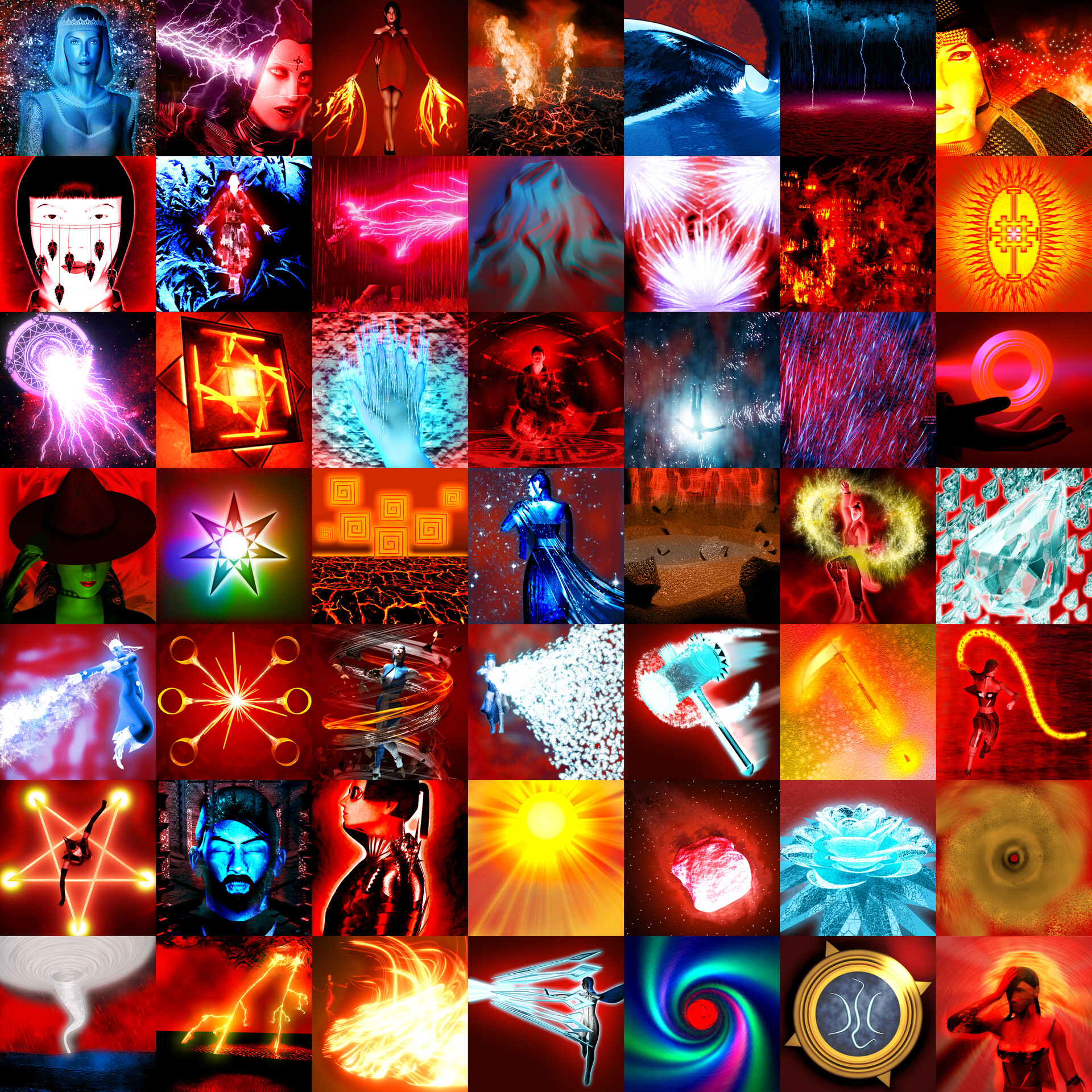 ArtStation - Video Game Skill Icons: Mage