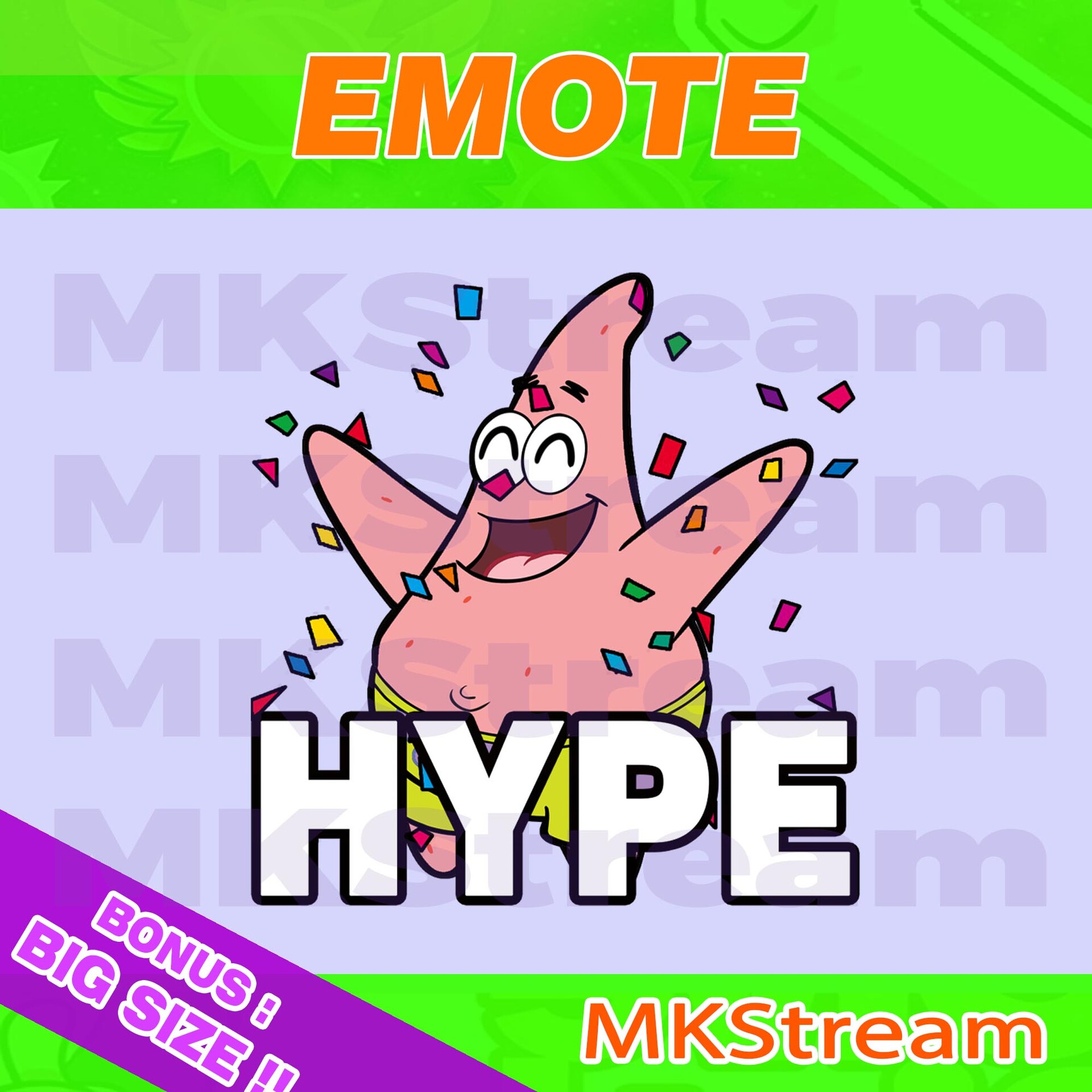ArtStation - Twitch emotes patrick star hype