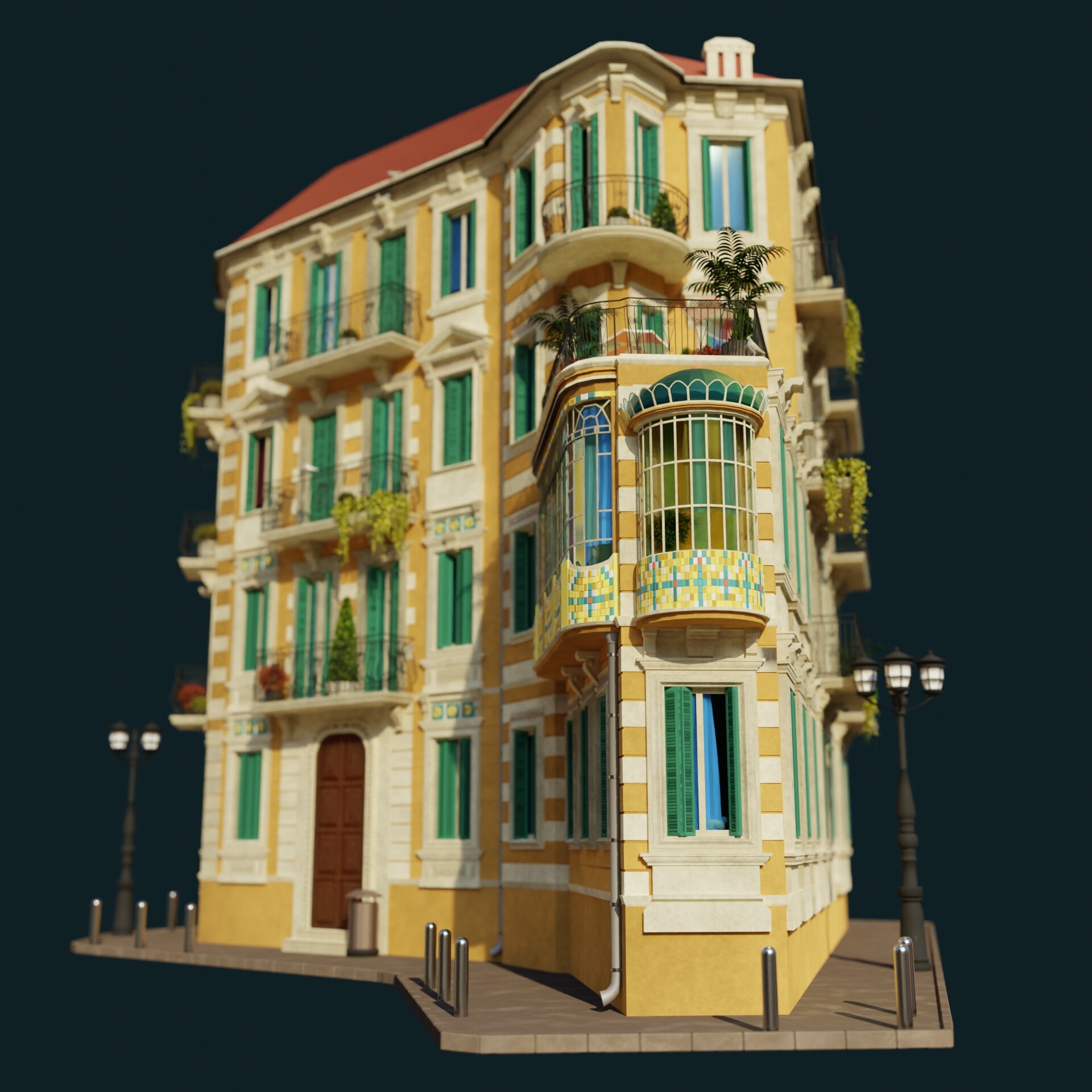 Kristina Romashkina - 3D Modeling Old Building in Blender
