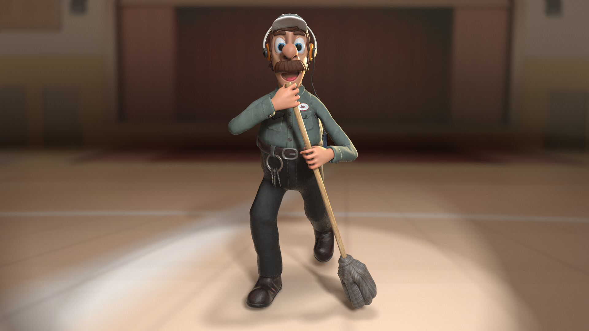 ArtStation - The singing janitor.