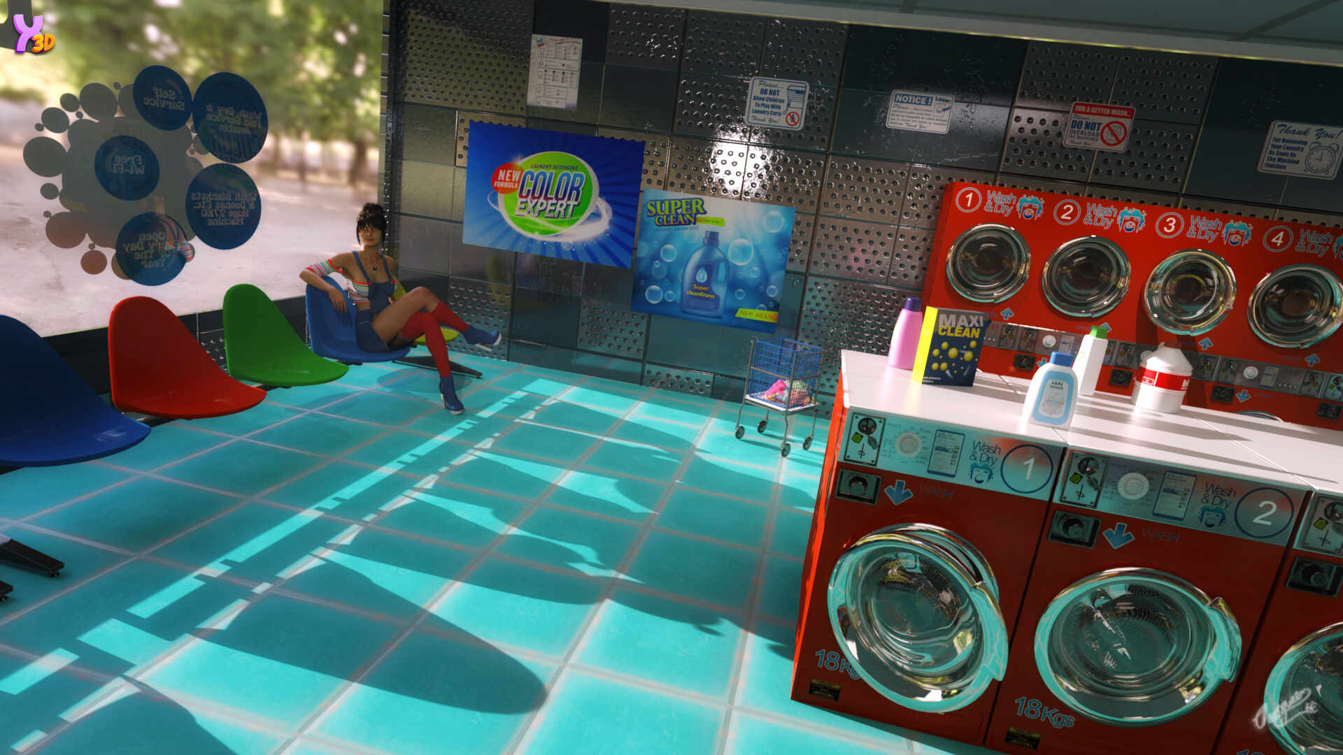 Xtreme3D Studio - Laundromat Vignette DS