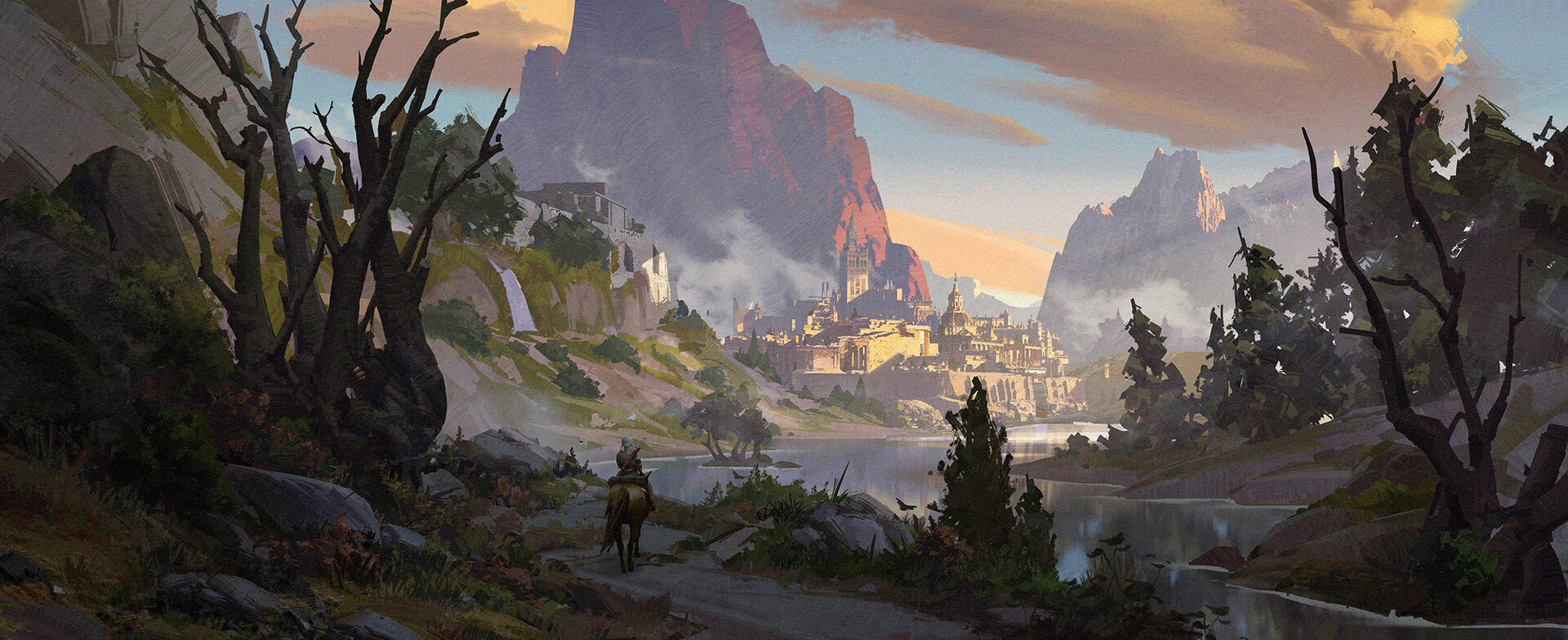 ArtStation - dusk city