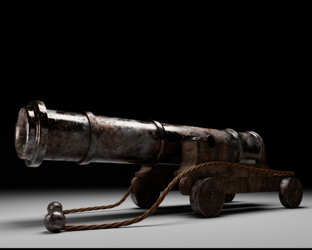 ArtStation - Pirate cannon Model
