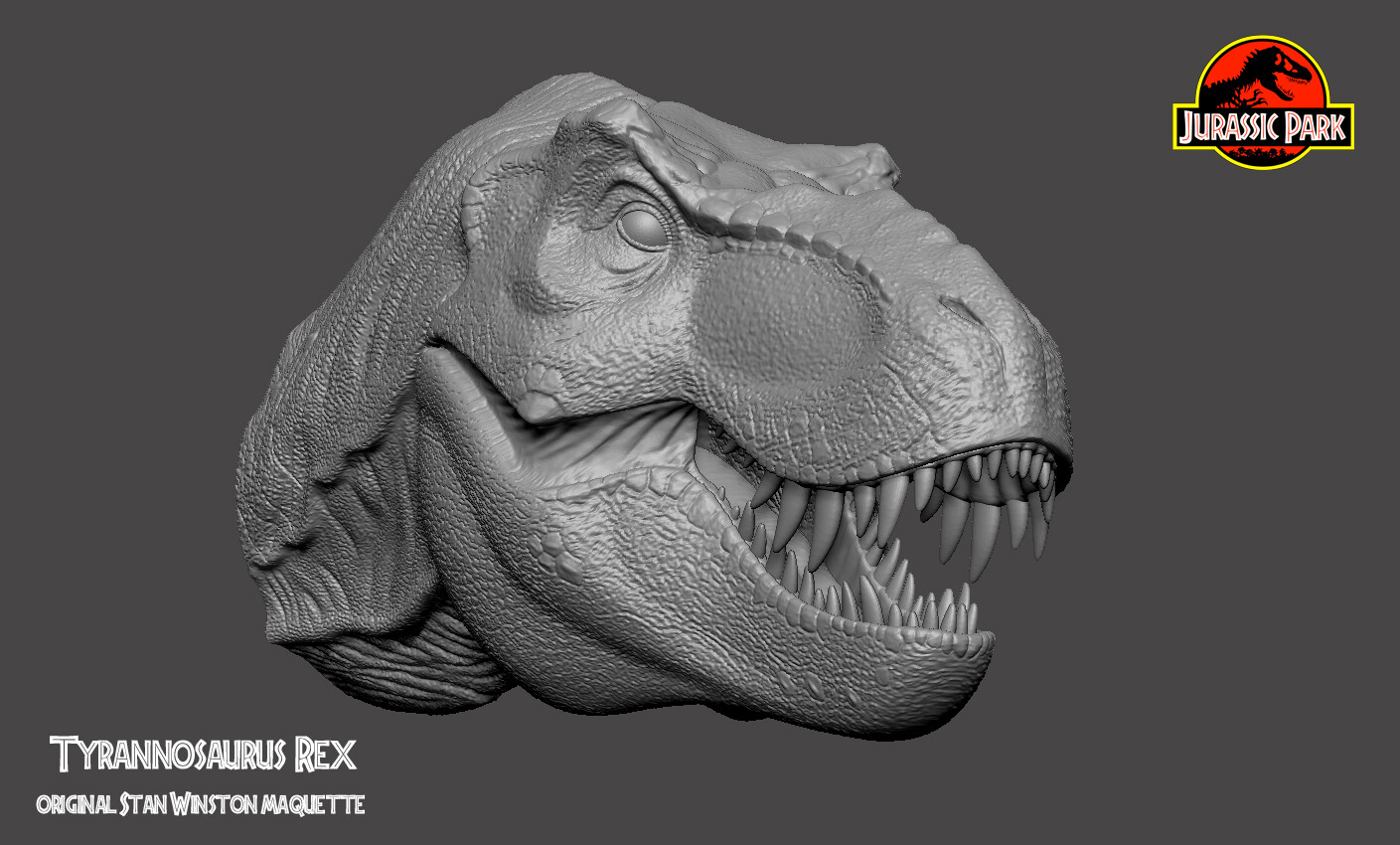 ArtStation - Jurassic Park T-Rex Bust
