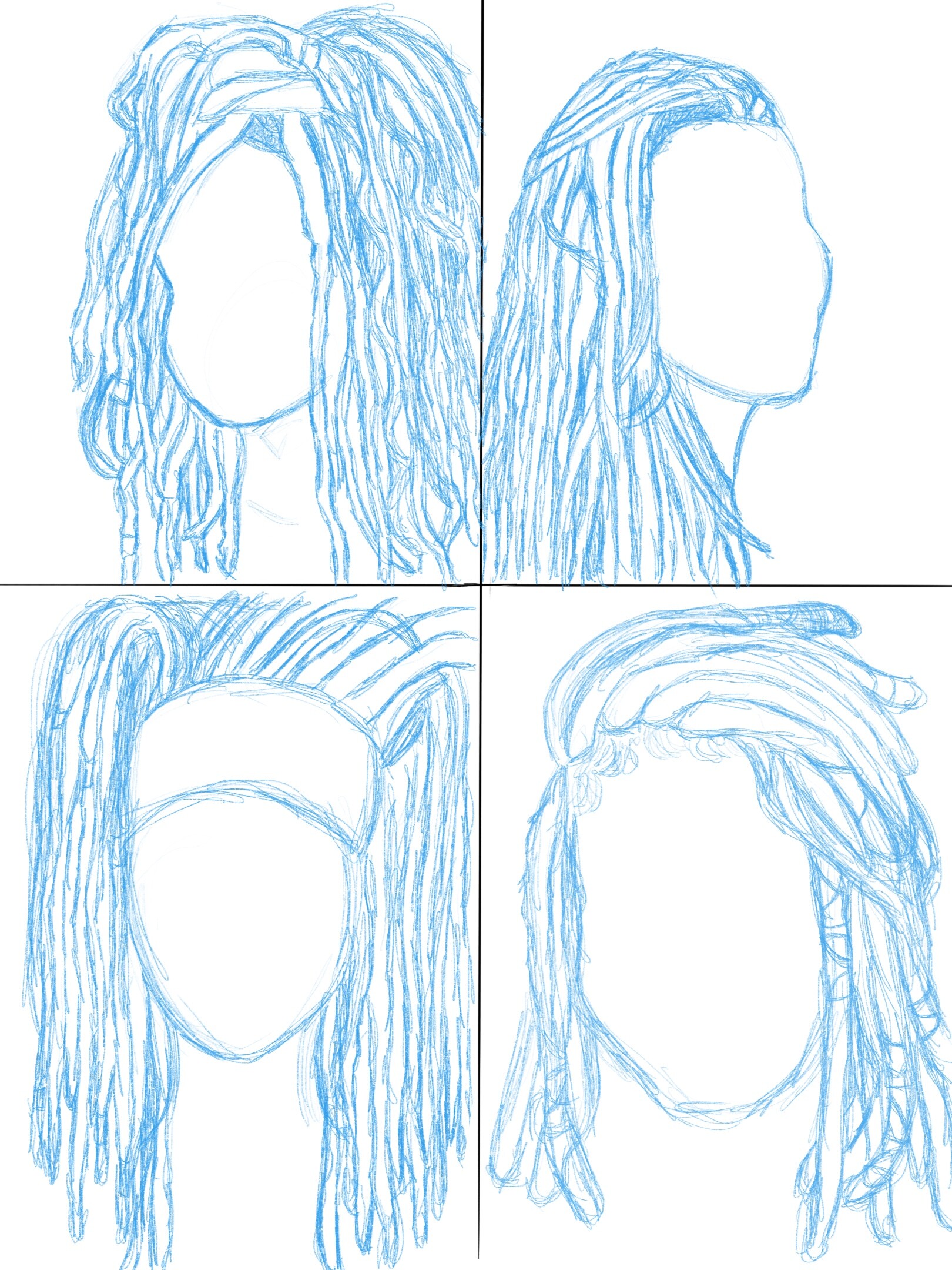 ArtStation - Mercy Concept Art: Hair and character ideas