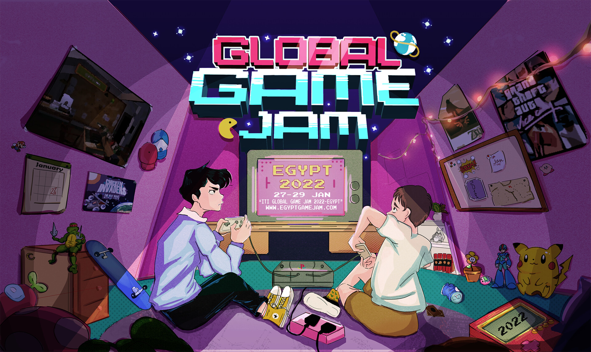 Yasmine Reheema - Global Game Jam Egypt 2022 | poster