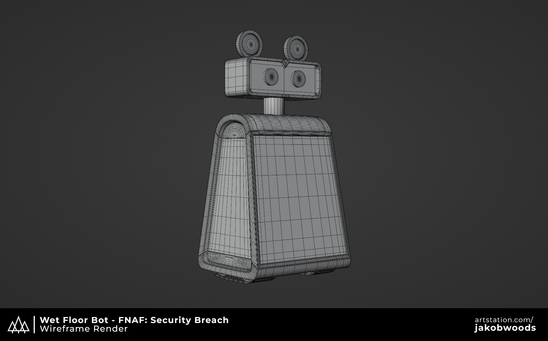 Wet Floor Bot — FNAF: Security Breach Fan Art by Jakob Woods — ProUser.Me