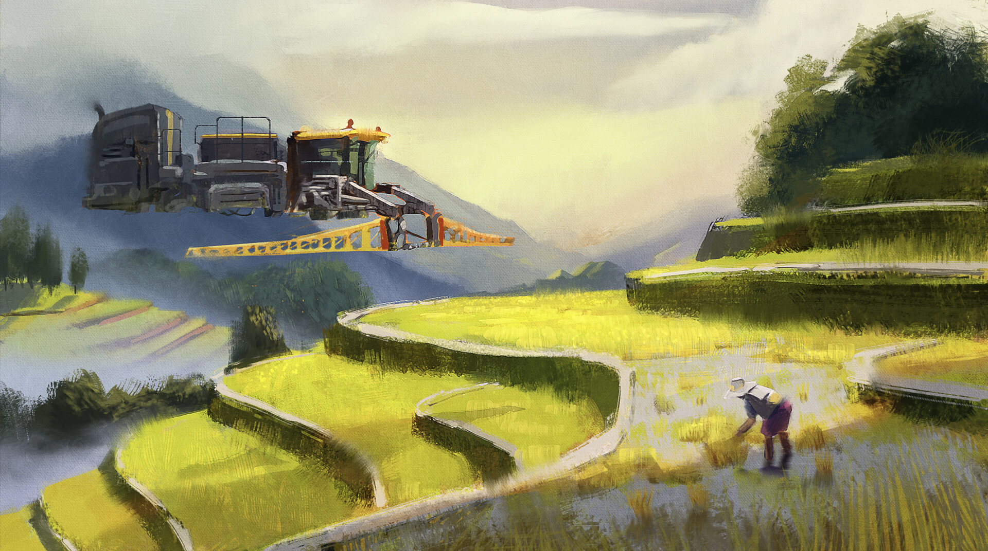 ArtStation - Rice Terraces