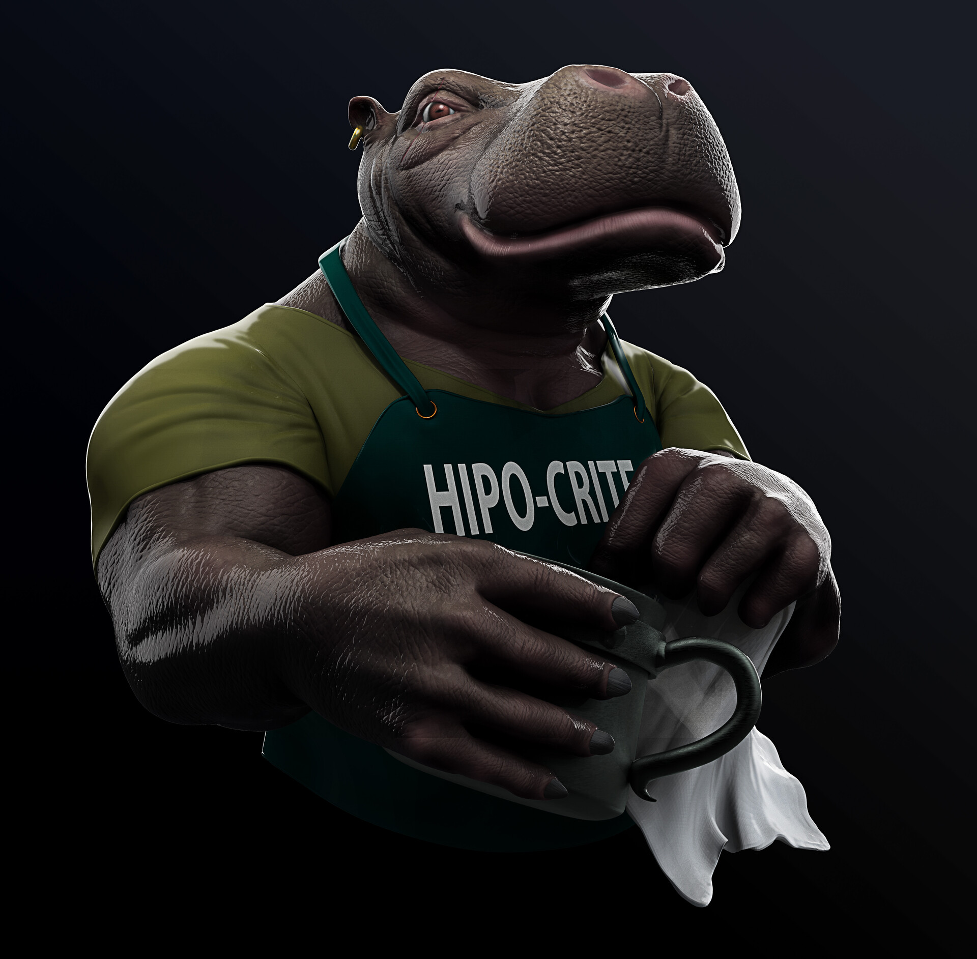 ArtStation - Hippo Bartender