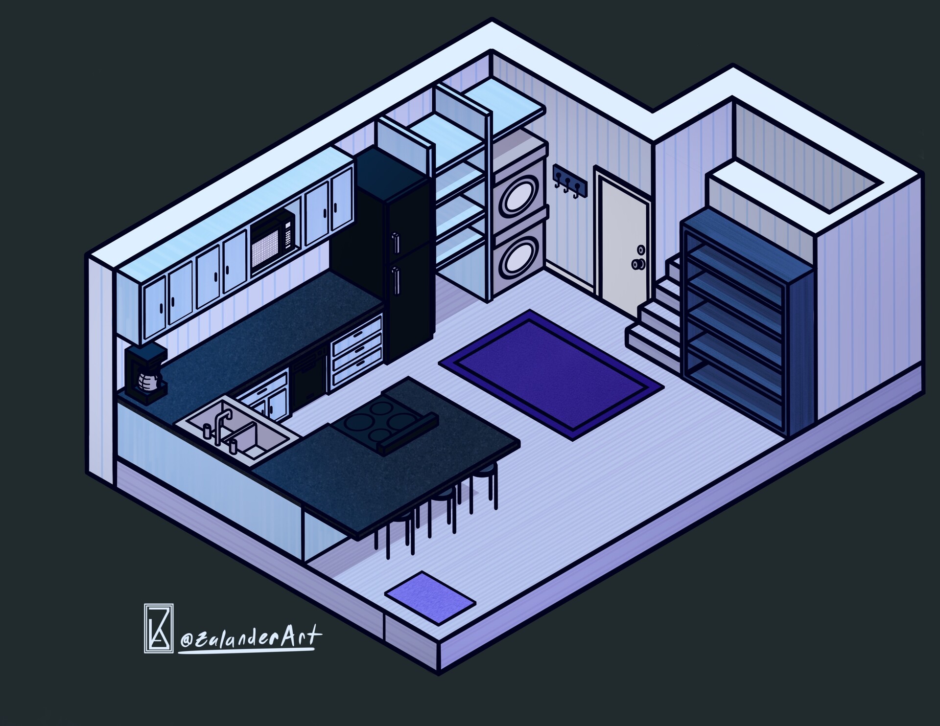 ArtStation - Isometric House 2