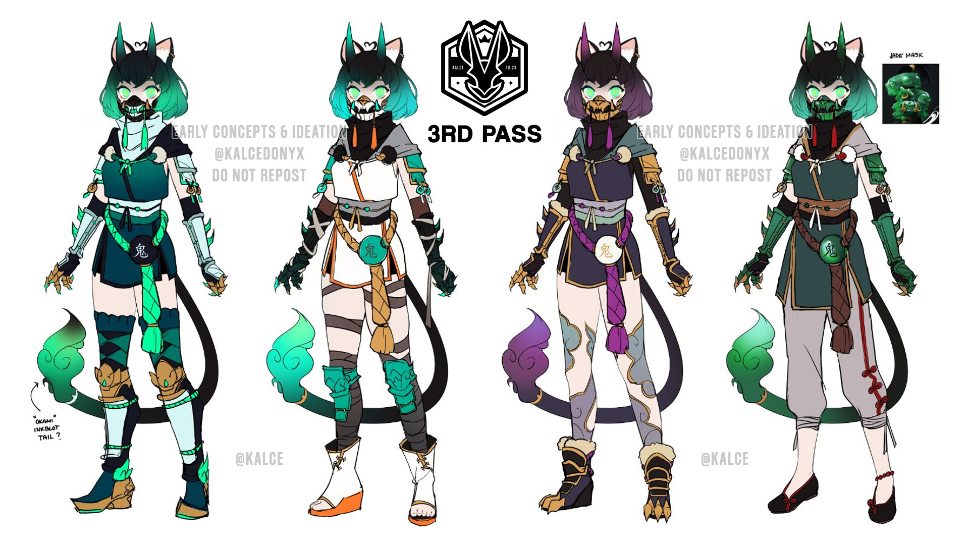 . KALCE . - Girl_dm Jade Oni Outfit Design