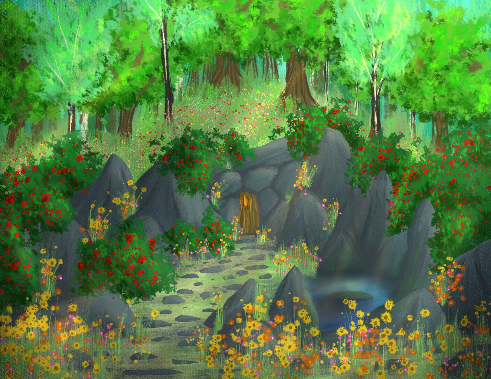 ArtStation - Flower Cave