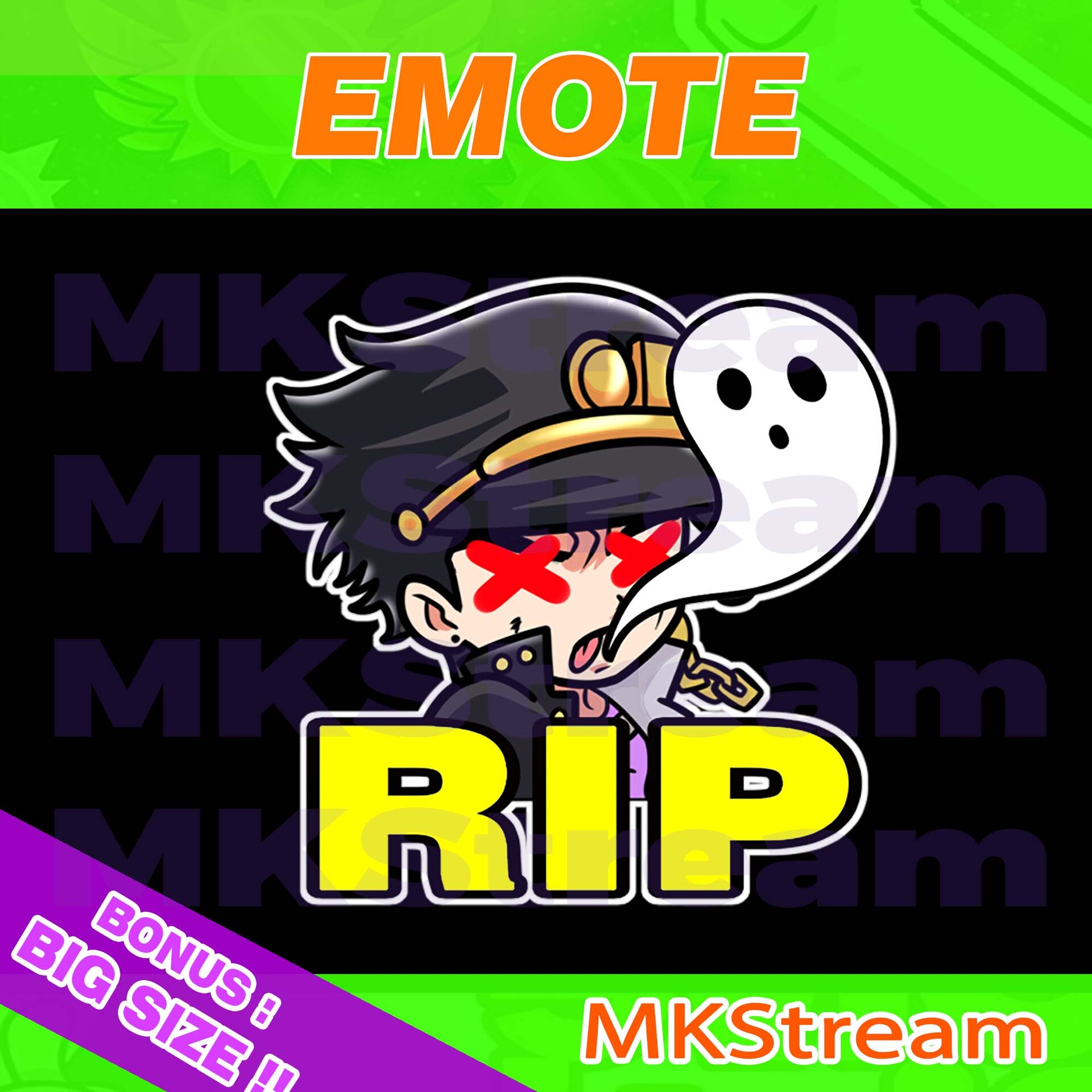 ArtStation - Twitch emotes jojo jotaro rip dead