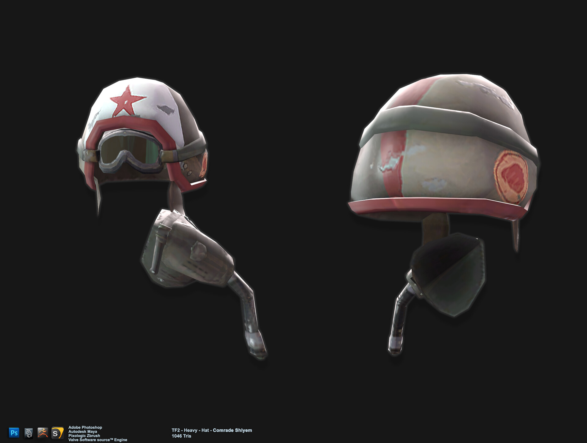 ArtStation - TF2 Heavy - Headgear Item Replacement