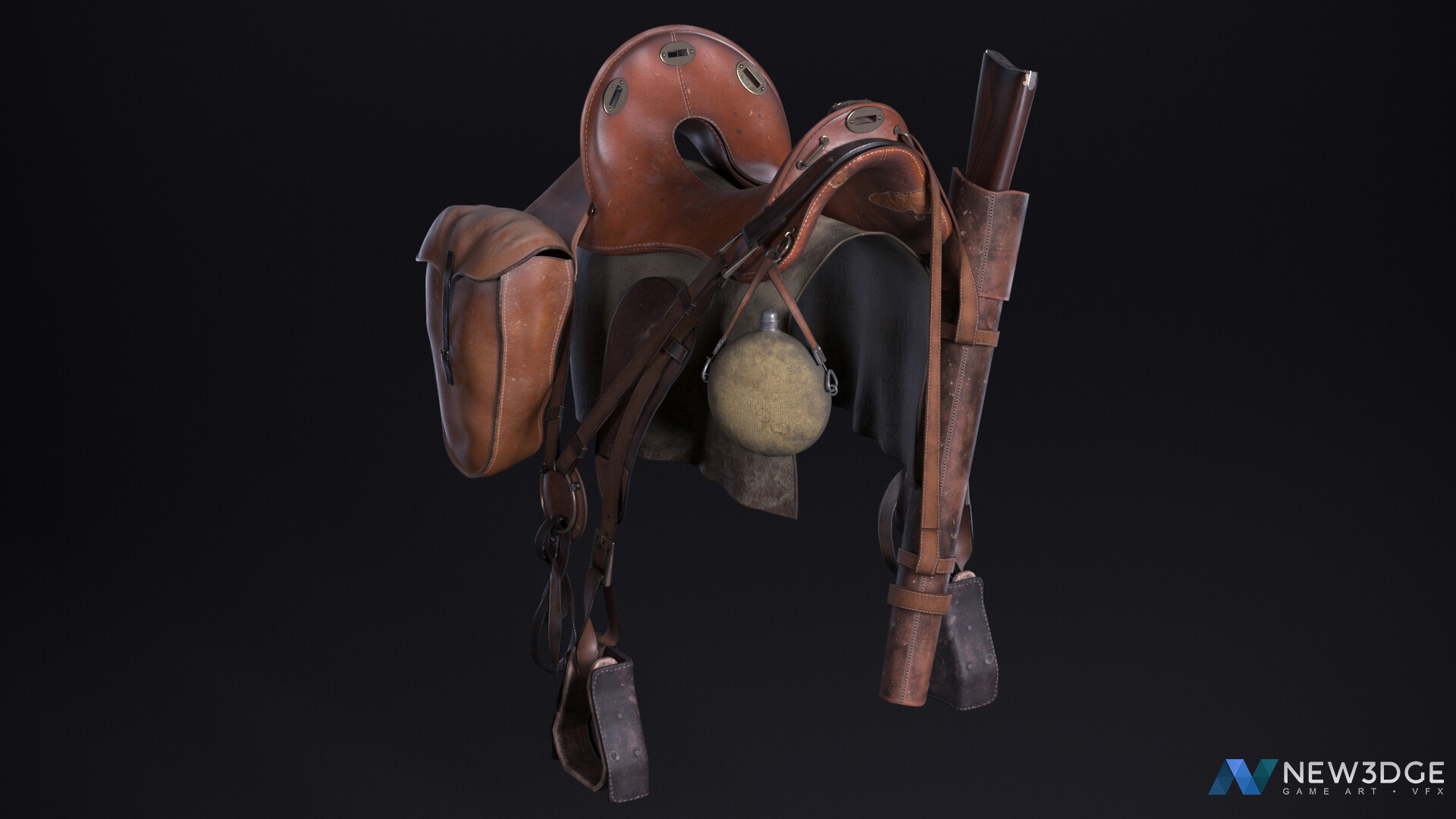 ArtStation - Realistic Horse Saddle - Props