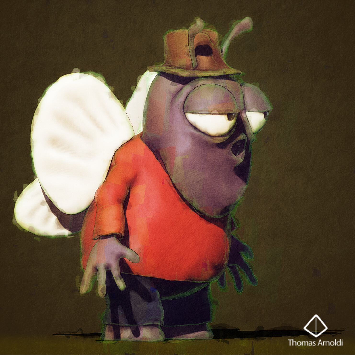 ArtStation - The Fly - jazz musician