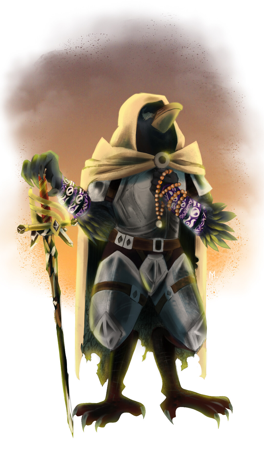 ArtStation - Commission - Tengu war priest