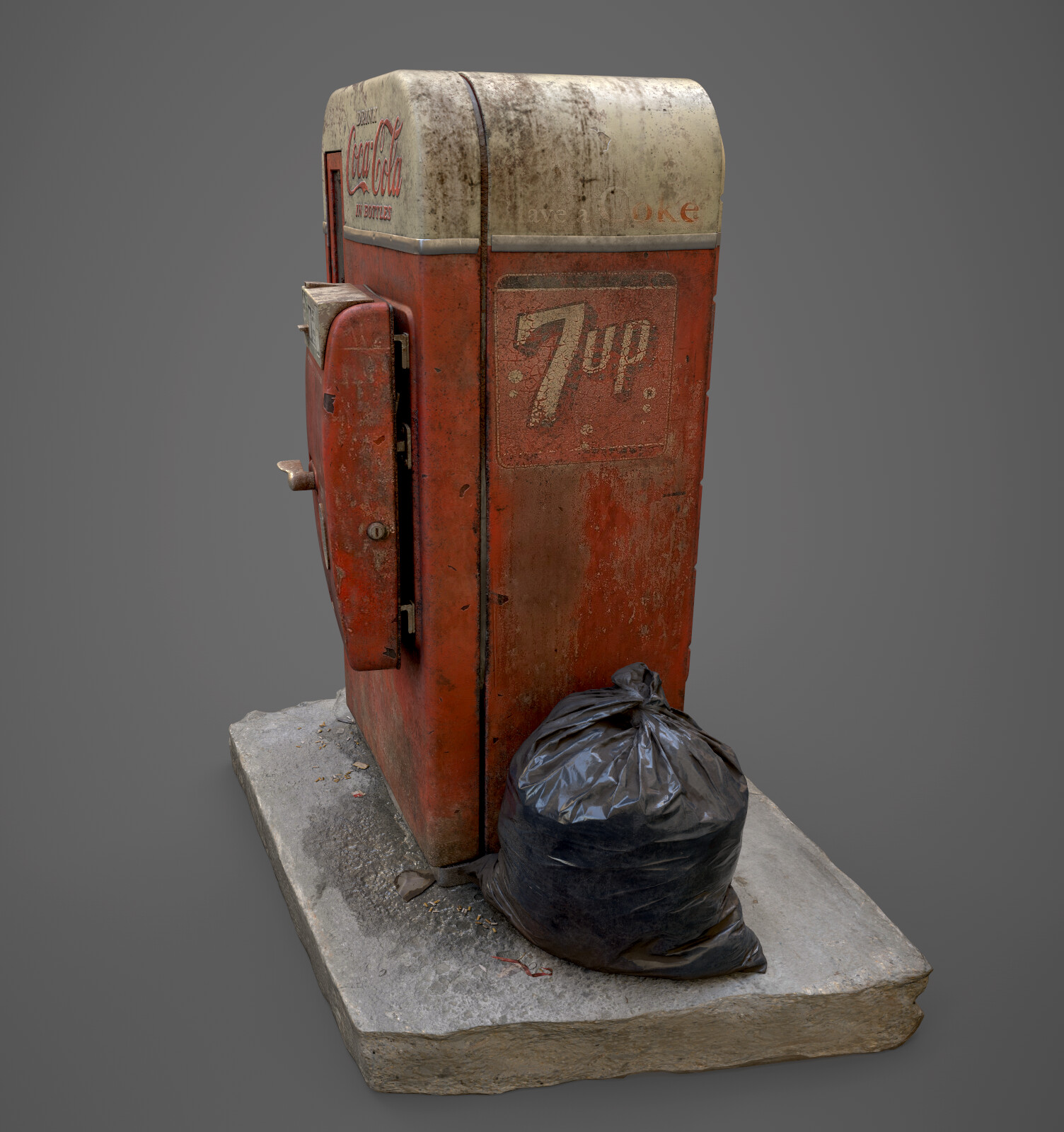 Jeff Martin - Coca Cola 7-UP 10 Cent Vending Machine (1957)