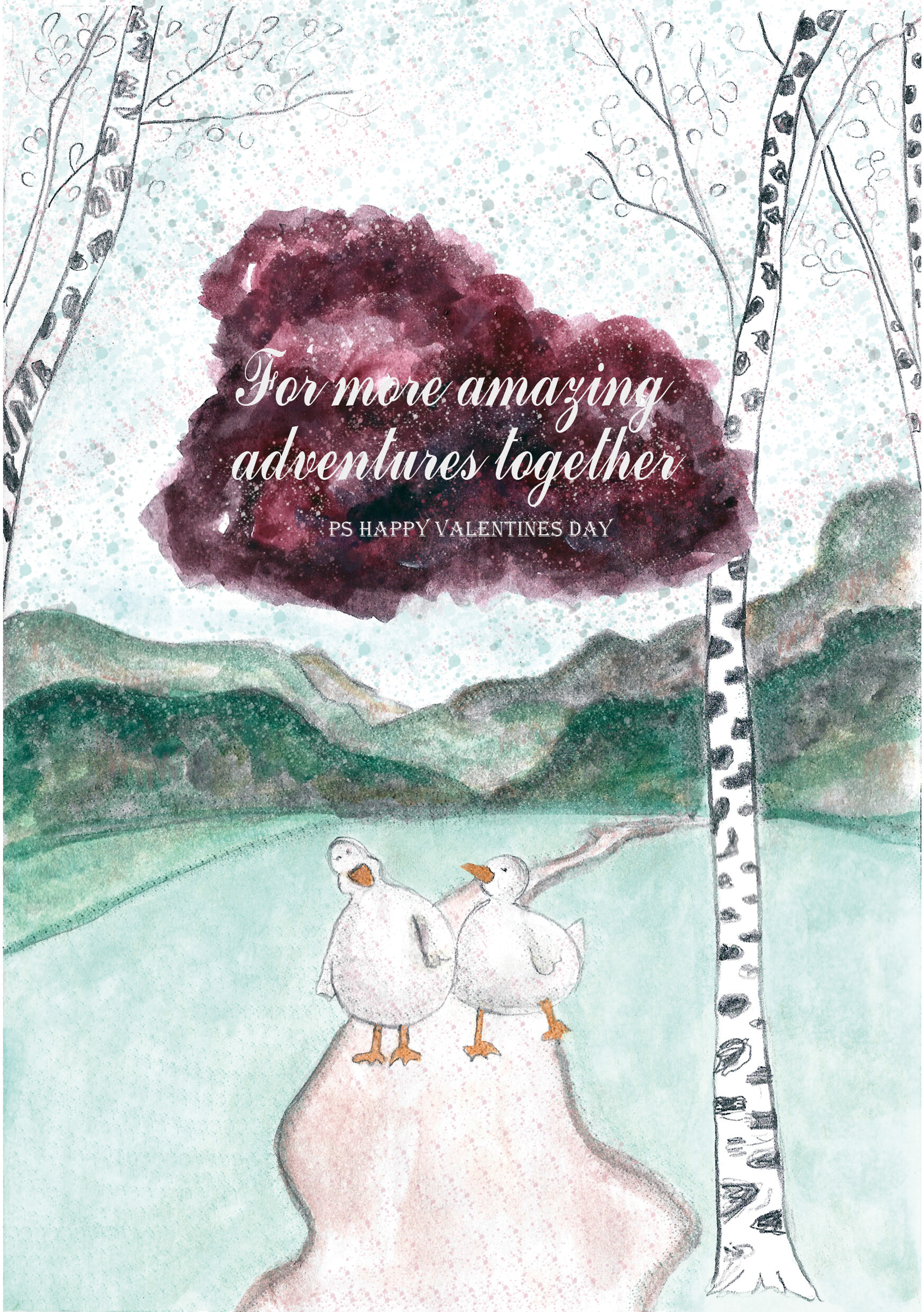 ArtStation - Ducky and its adventures series (text added) Valentine's ...