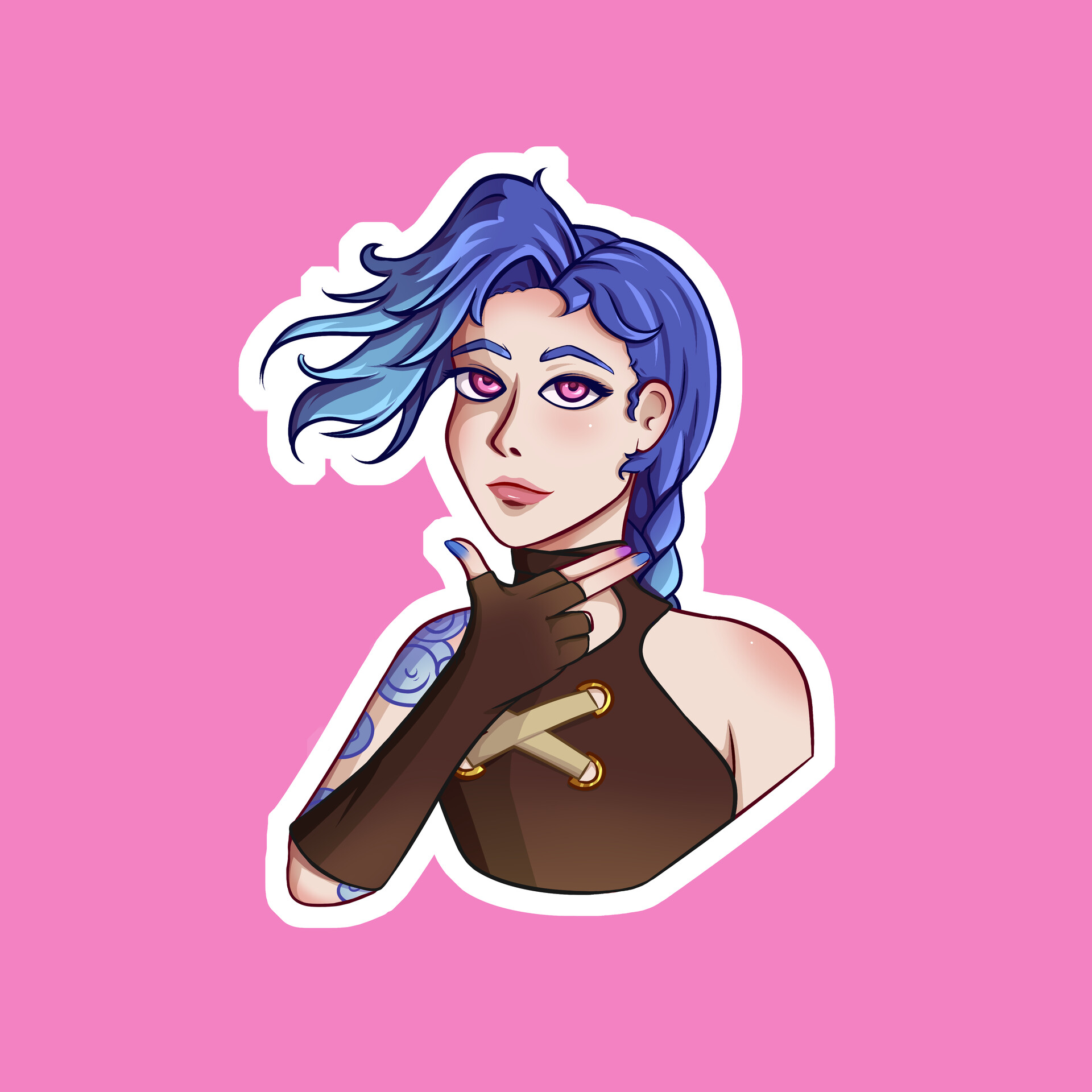 ArtStation - Jinx or miss //Sticker designs