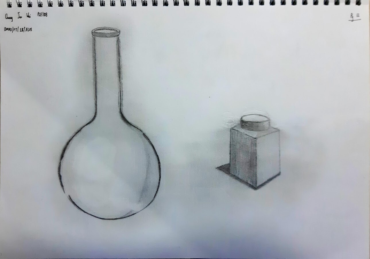 Chang Jun Wei - Draw CA2 Works: Progression of Shading And Textures