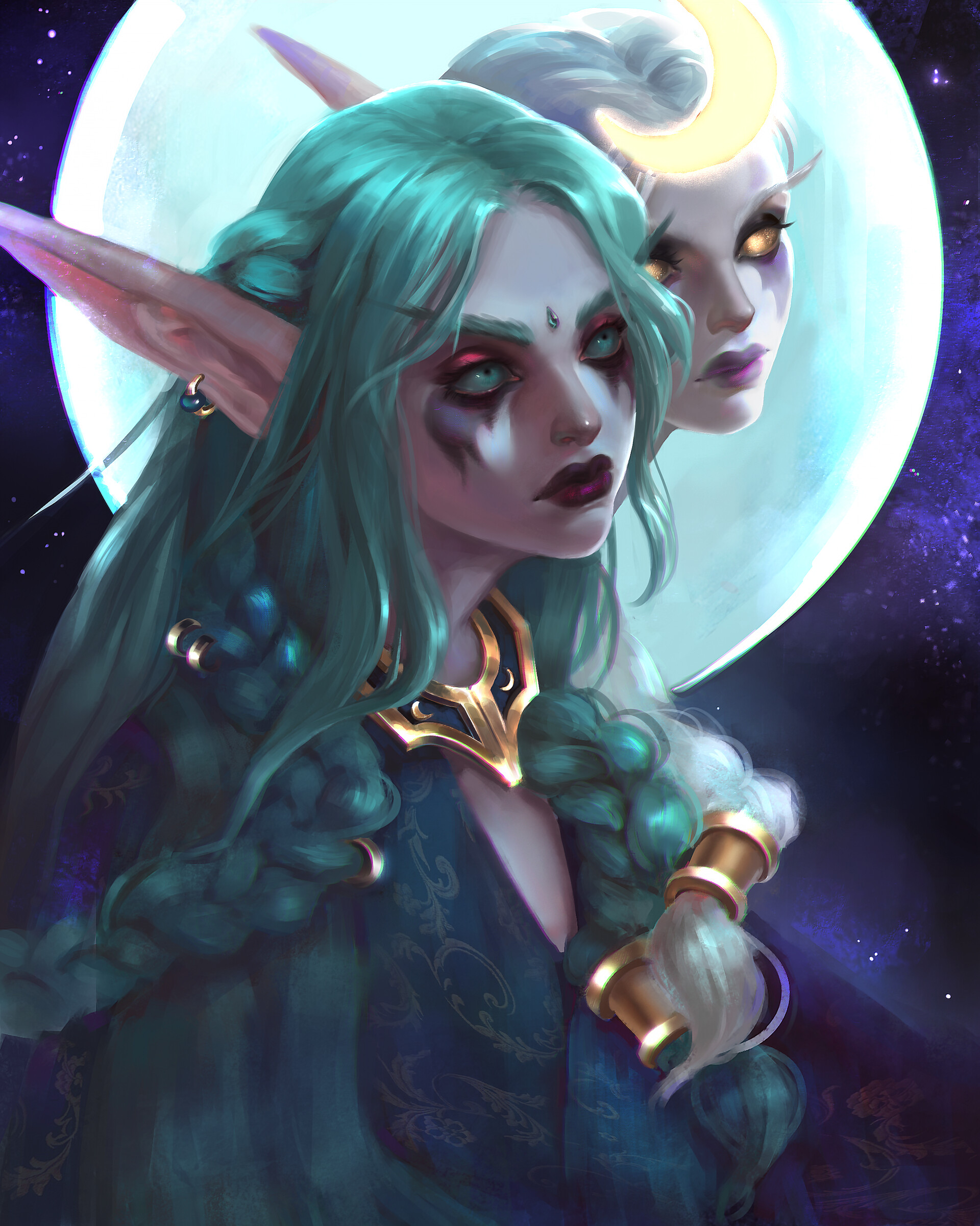 ArtStation - Two moons.