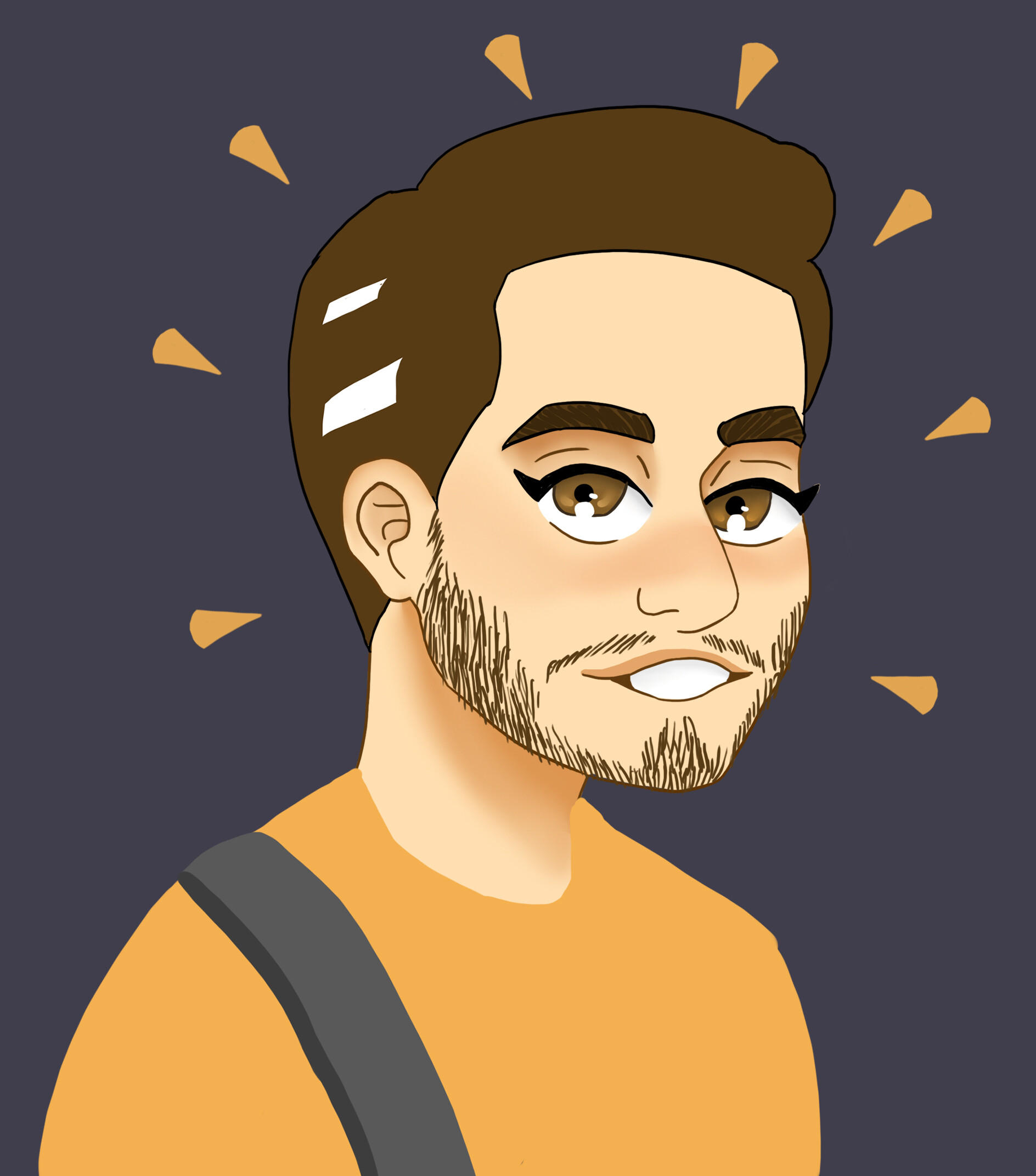 ArtStation - Anime self portrait