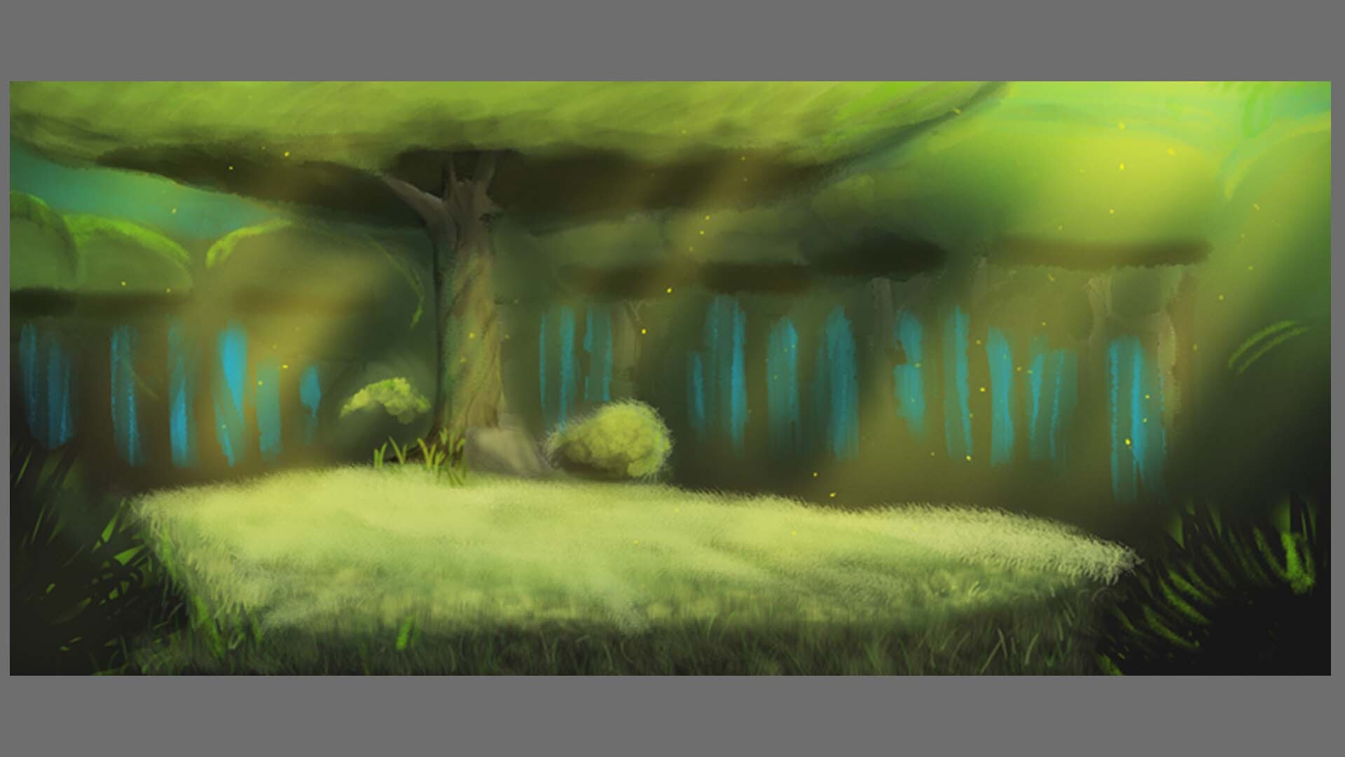 ArtStation - Cocept art for forest in animated Short film