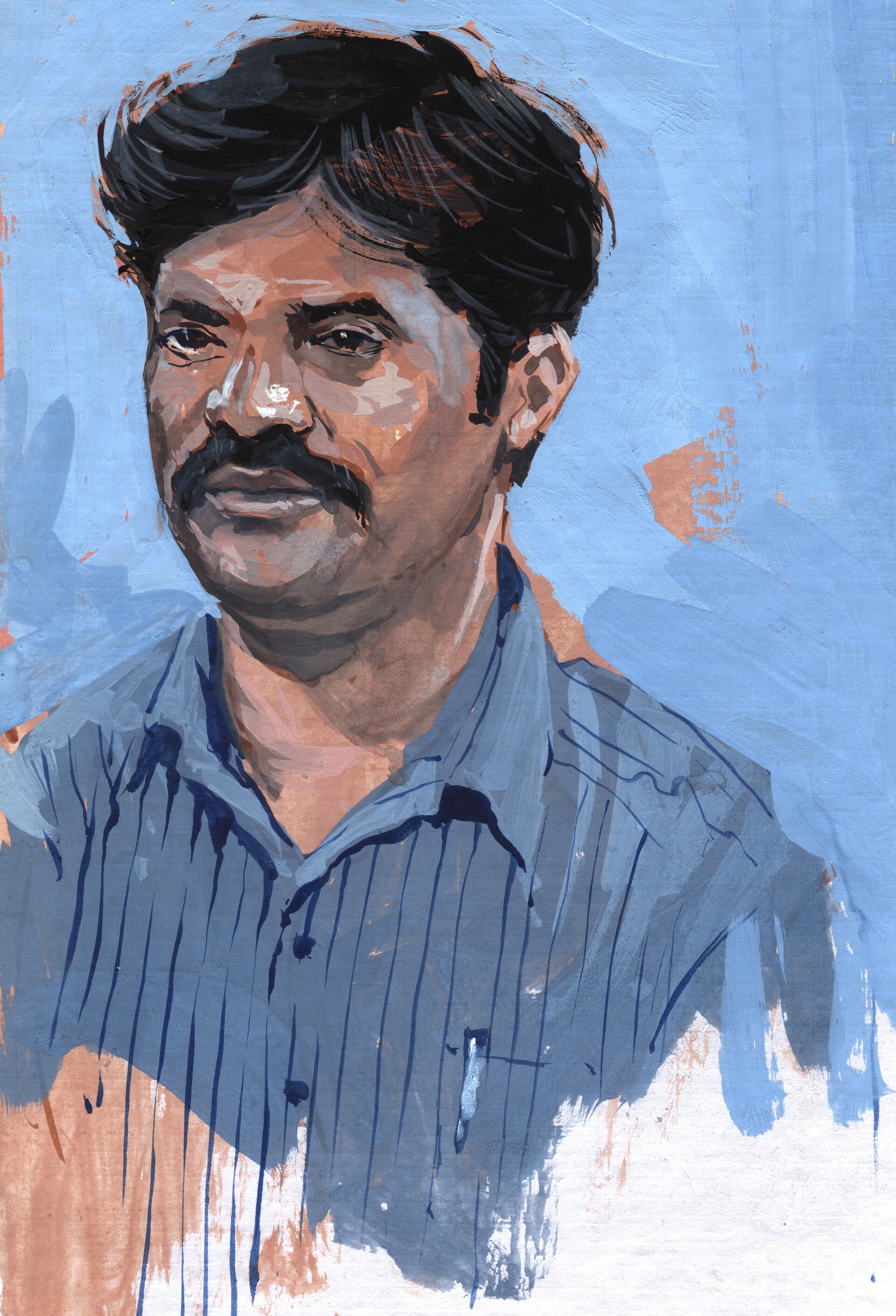 ArtStation - Live Portrait with Poster Colors