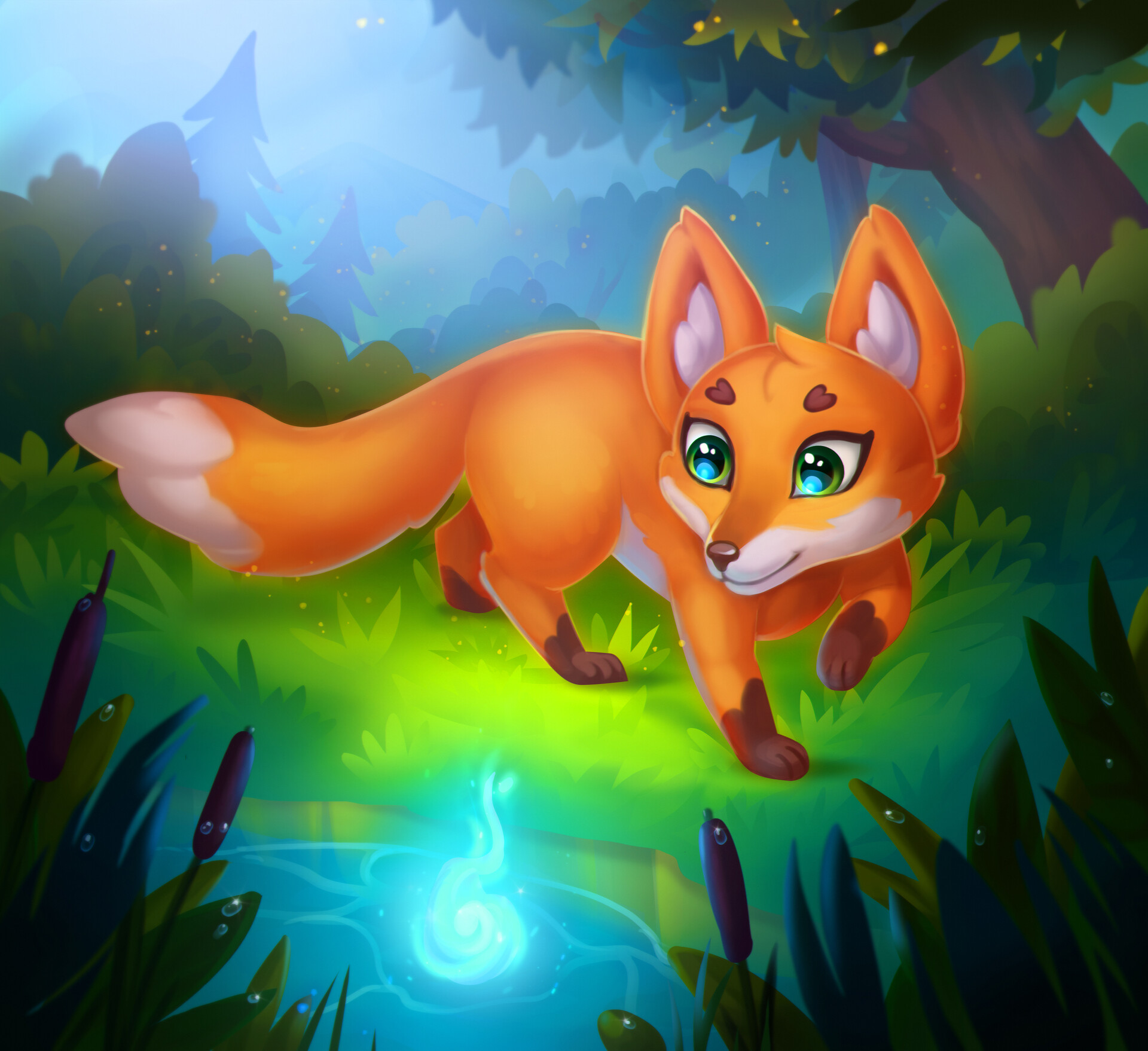 Anime Fox With Wings