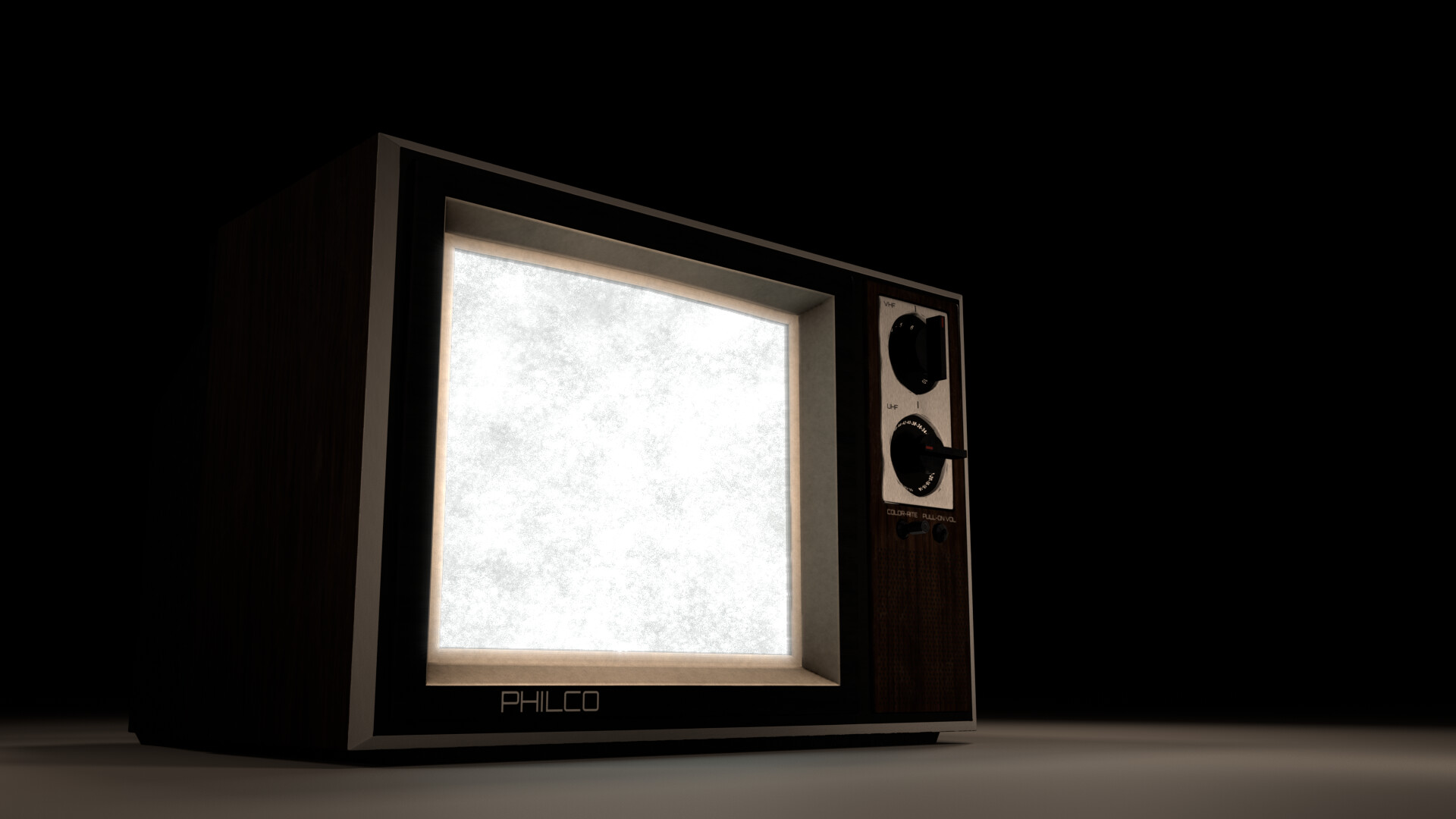 ArtStation - Old CRT TV - Philco 13” Vintage 1984