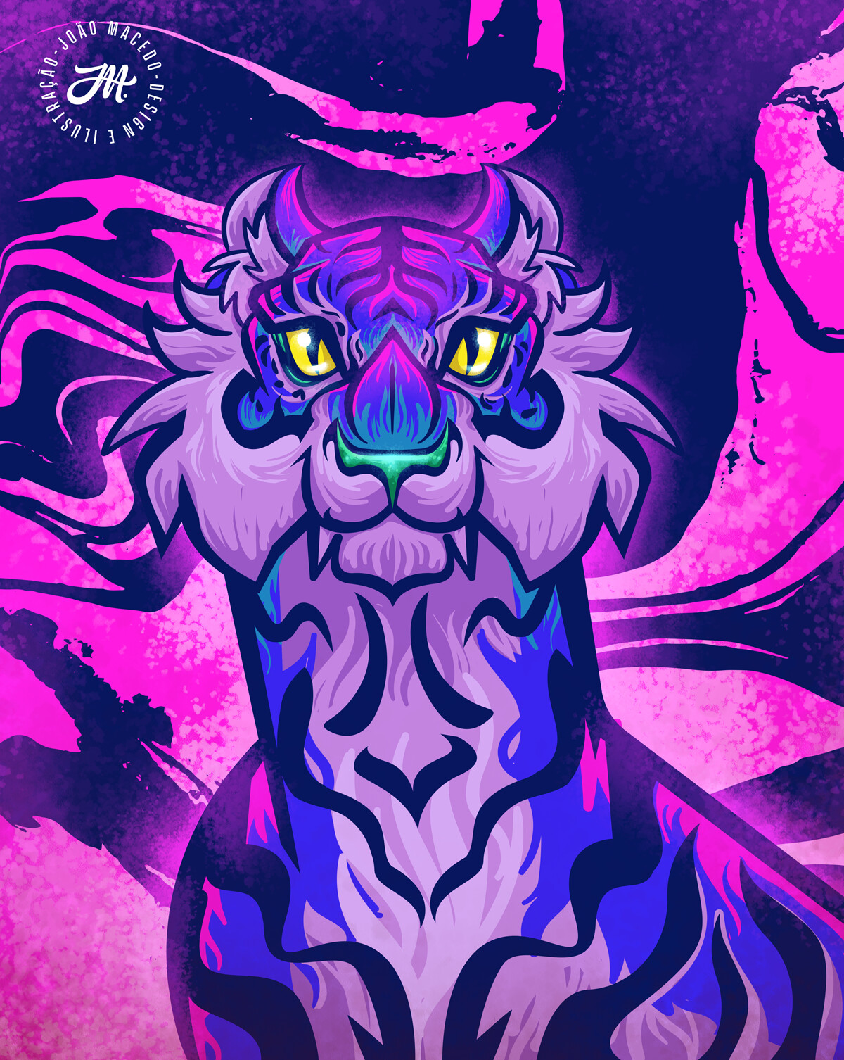 ArtStation - Blue Tiger - - Chinese new year concept