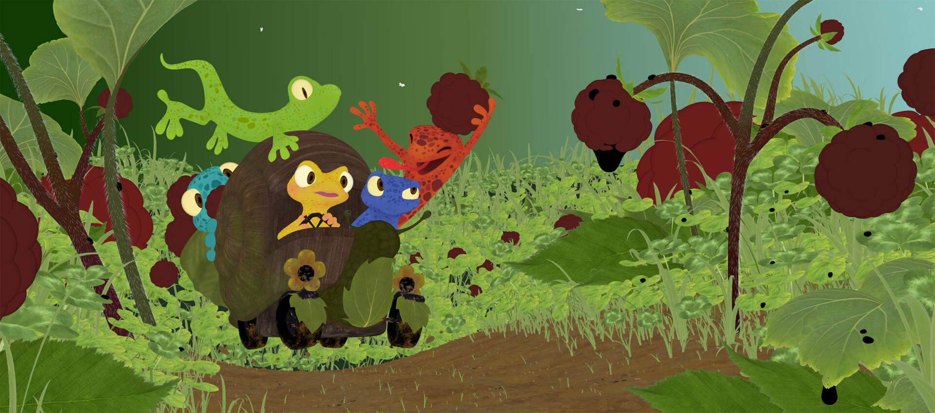 Maria Moreno - Gecko Car by Julia Blattman - 3D version