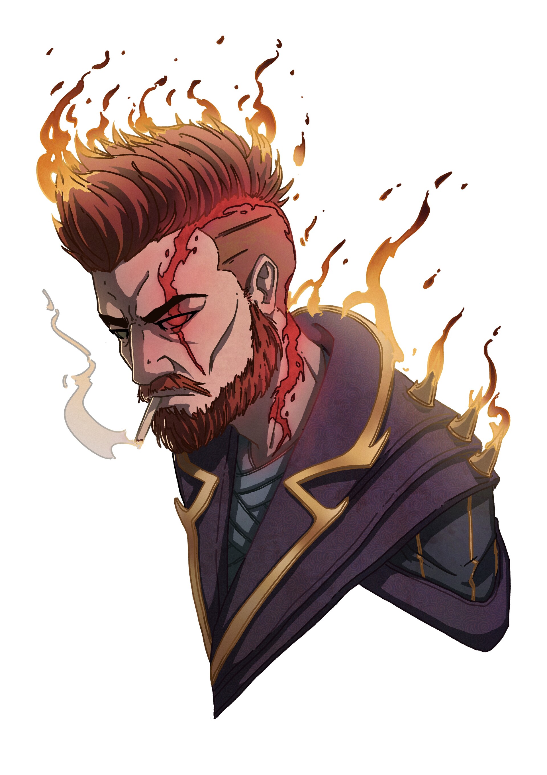 ArtStation - Maul - DND Warlock Commission