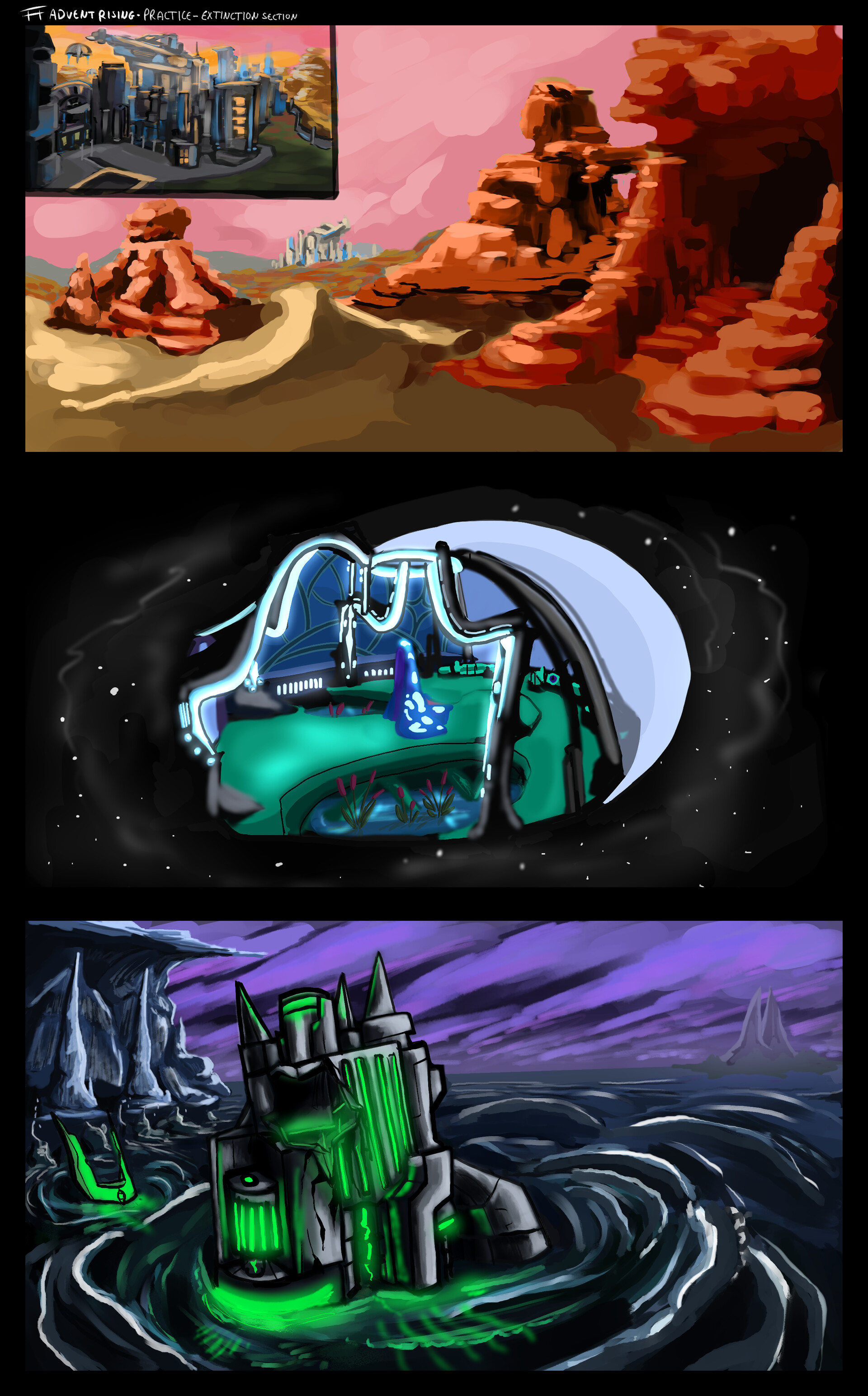 Fox Concept - Game Redesigns// Advent Rising// Environments