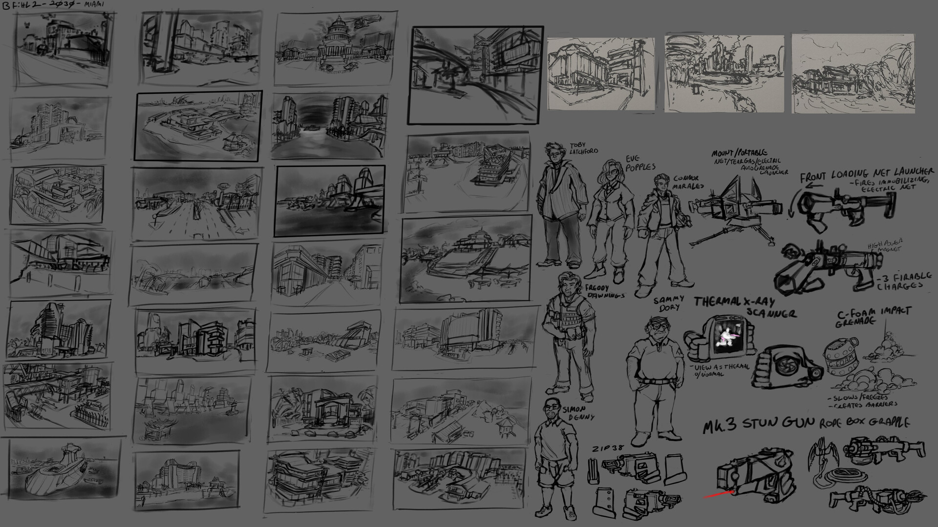 ArtStation - Battlefield Hardline 2 Sketches (Environments, Characters ...