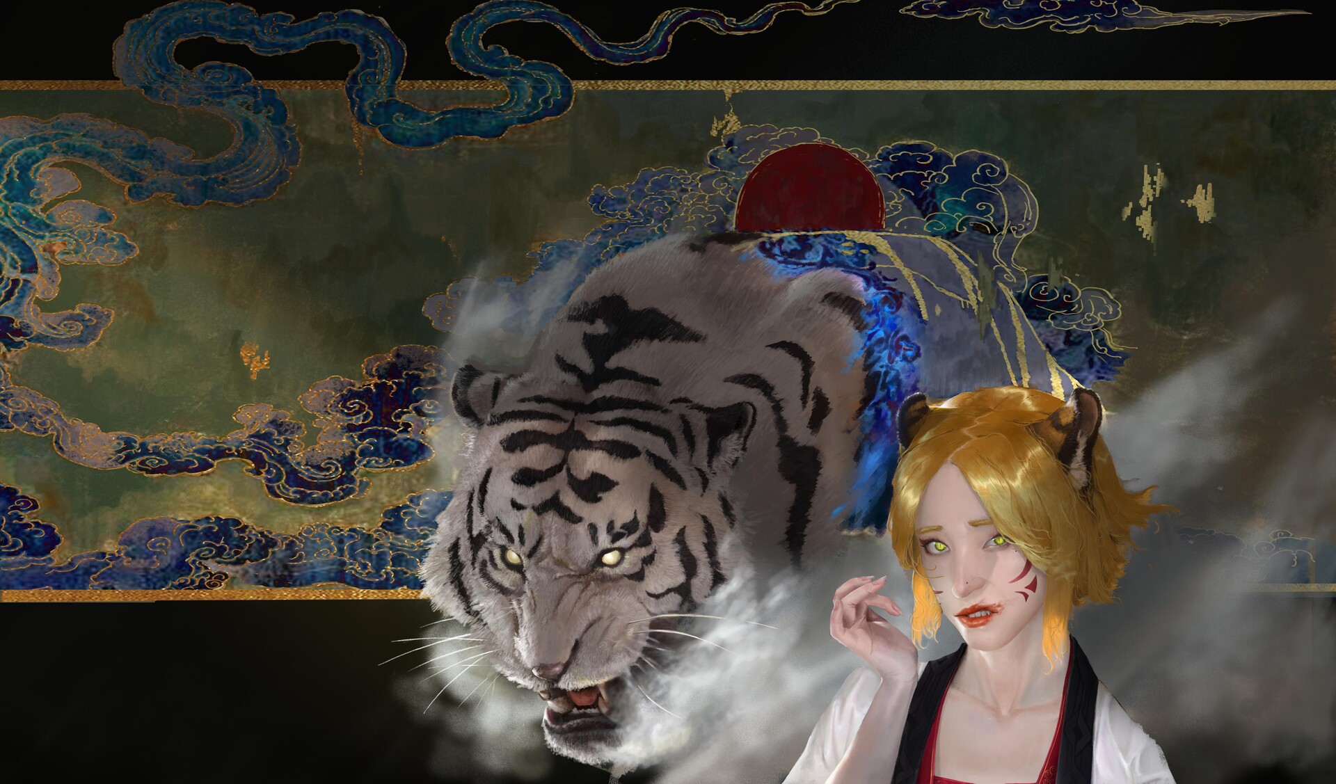 ArtStation - 两只老虎🐅