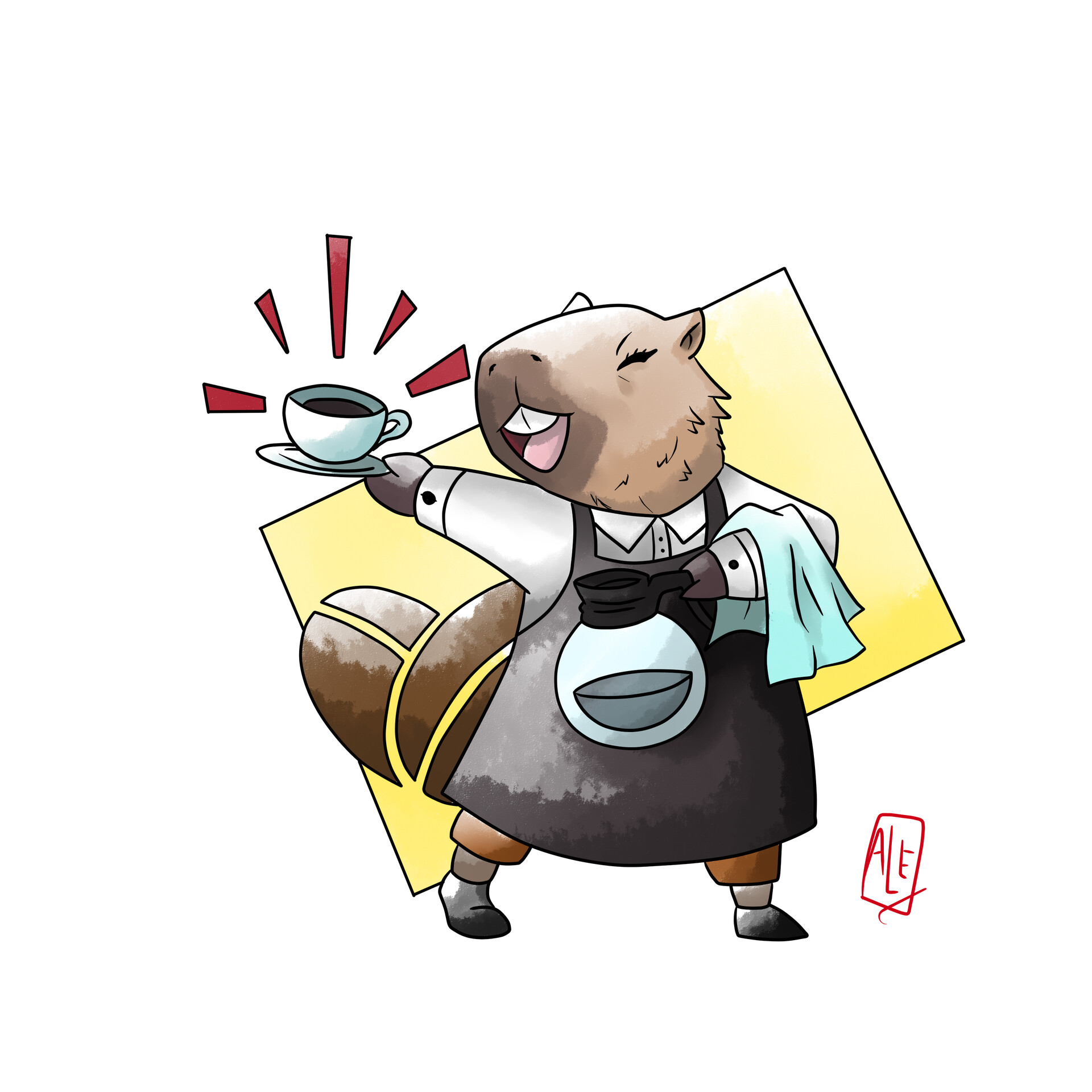 ArtStation - Barista Capybara